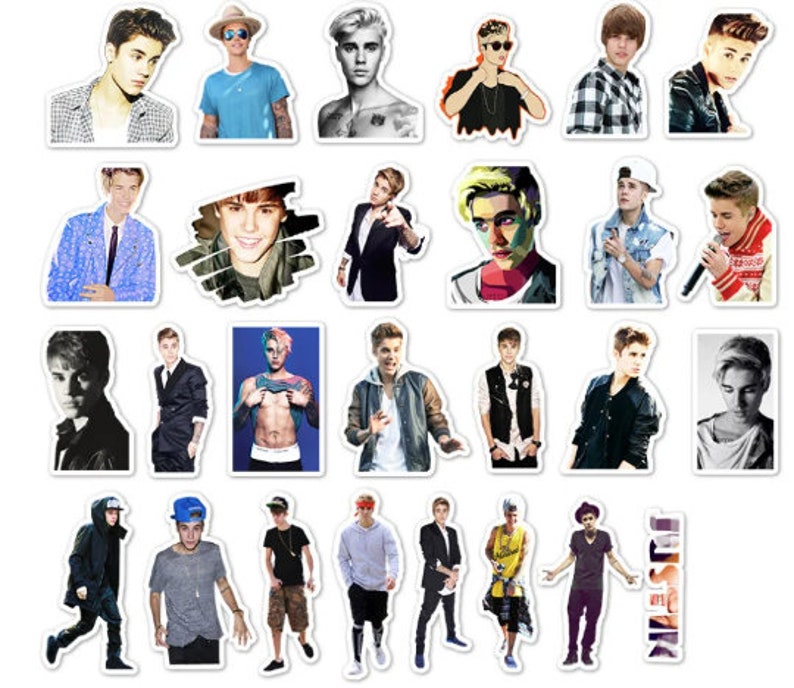 10 Popular Justin Bieber Cute Stickers Bieber Decal Laptop Sticker ...
