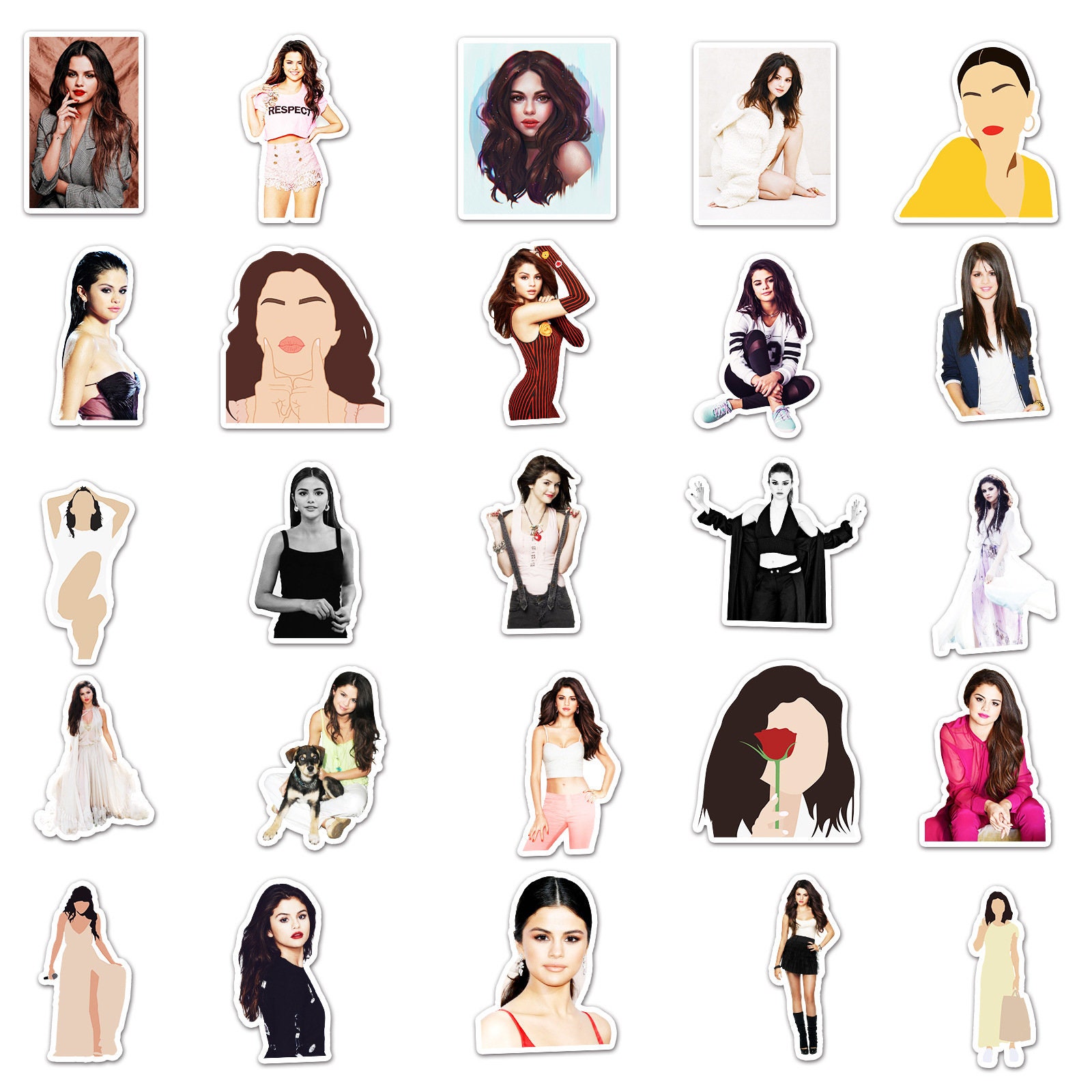 10 Popular Selena Gomez - Cute Stickers - Gomez Decal - Laptop Sticker ...