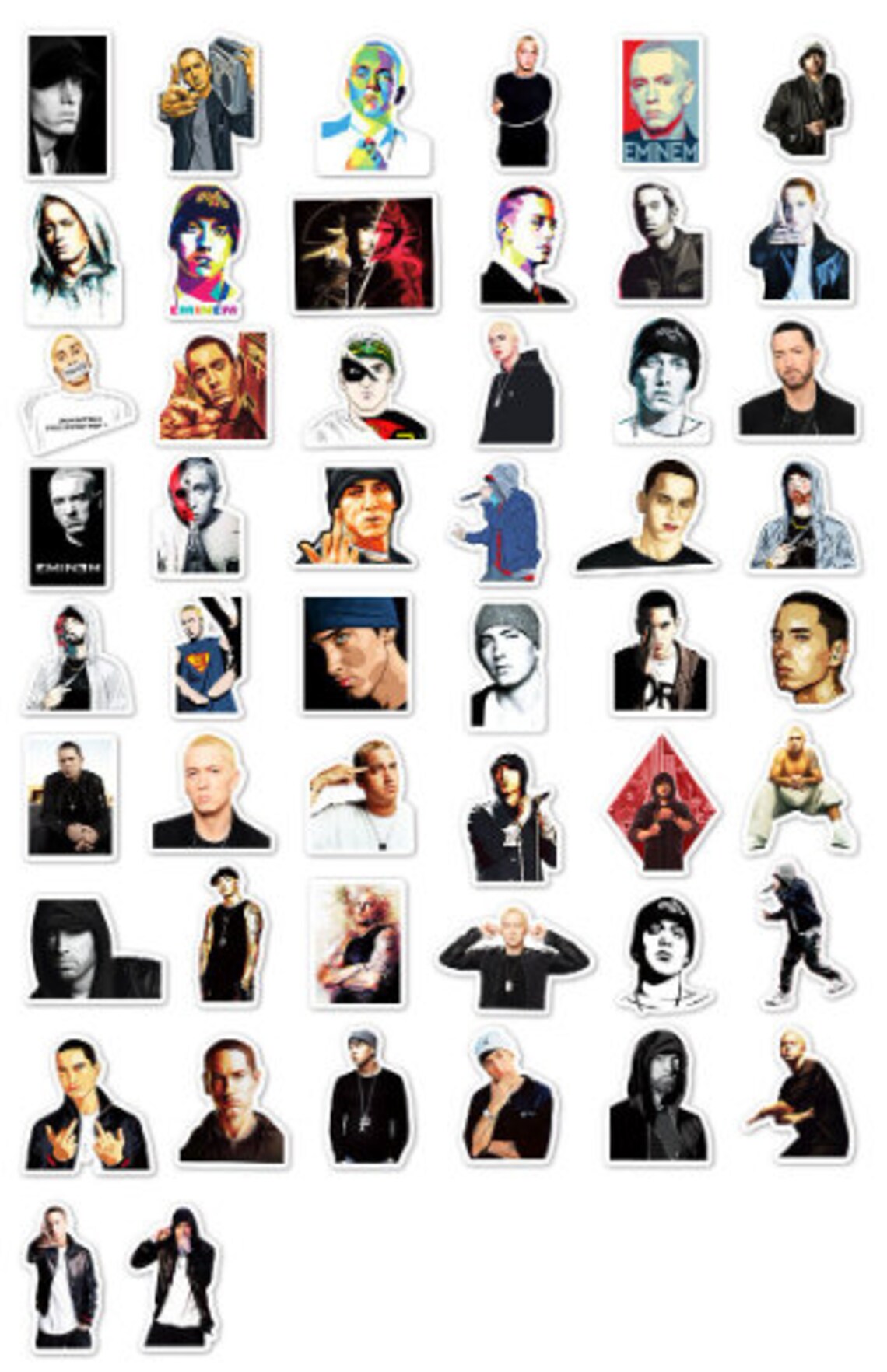 15 Eminem Rapper Music Stickers Gifts Laptop Decal - Waterproof - Etsy
