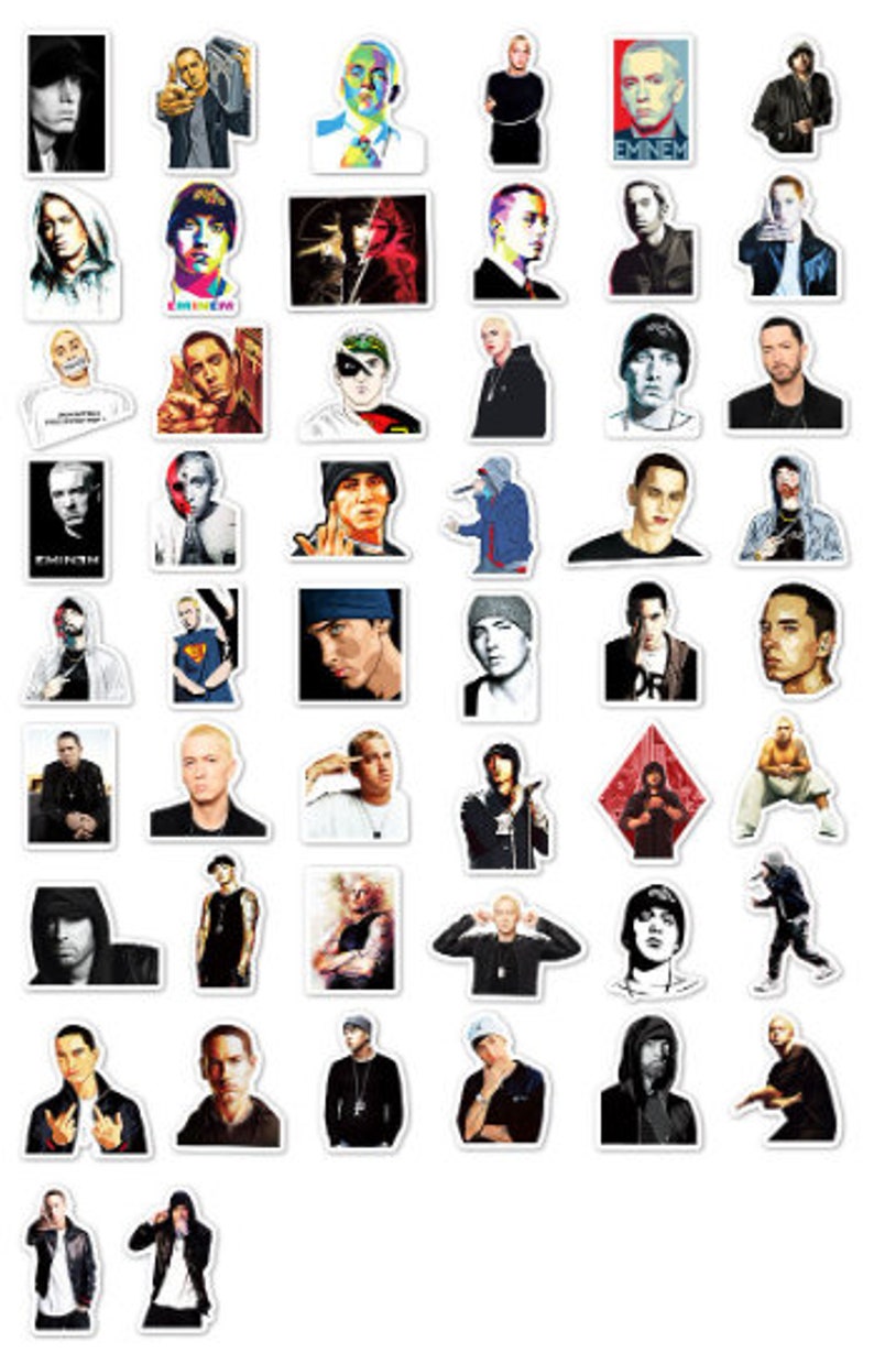 15 Eminem Rapper Music Stickers Gifts Laptop Decal - Waterproof - Etsy