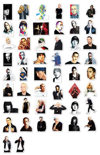 15 Eminem Rapper Music Stickers Gifts Laptop Decal - Waterproof - Etsy