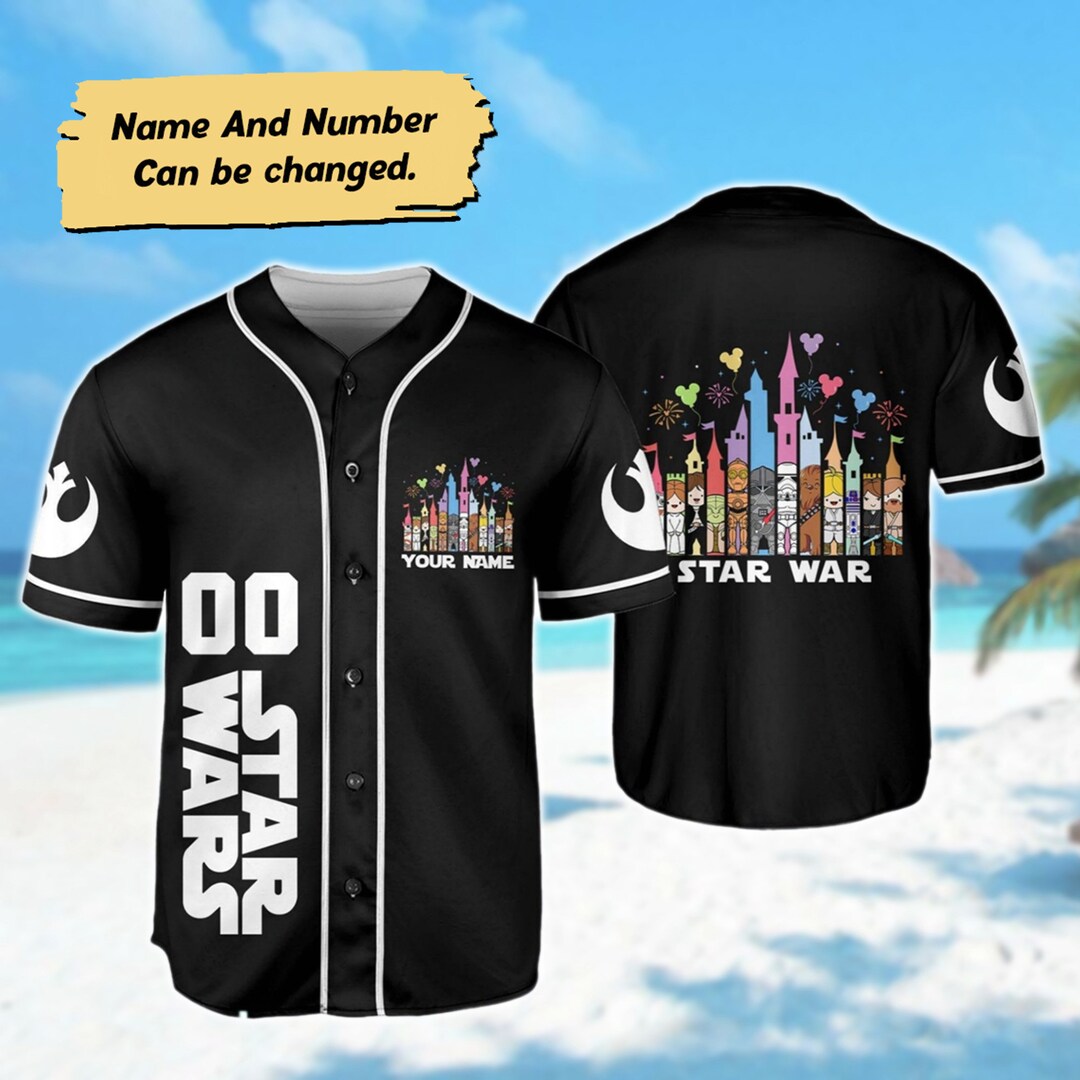 Custom Star Wars Baseball Jersey, Galaxy's Edge Jersey Shirt, Magic ...