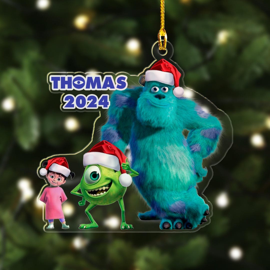 Personalized Monster Inc Ornament, Monster US Cartoon Movie Xmas ...
