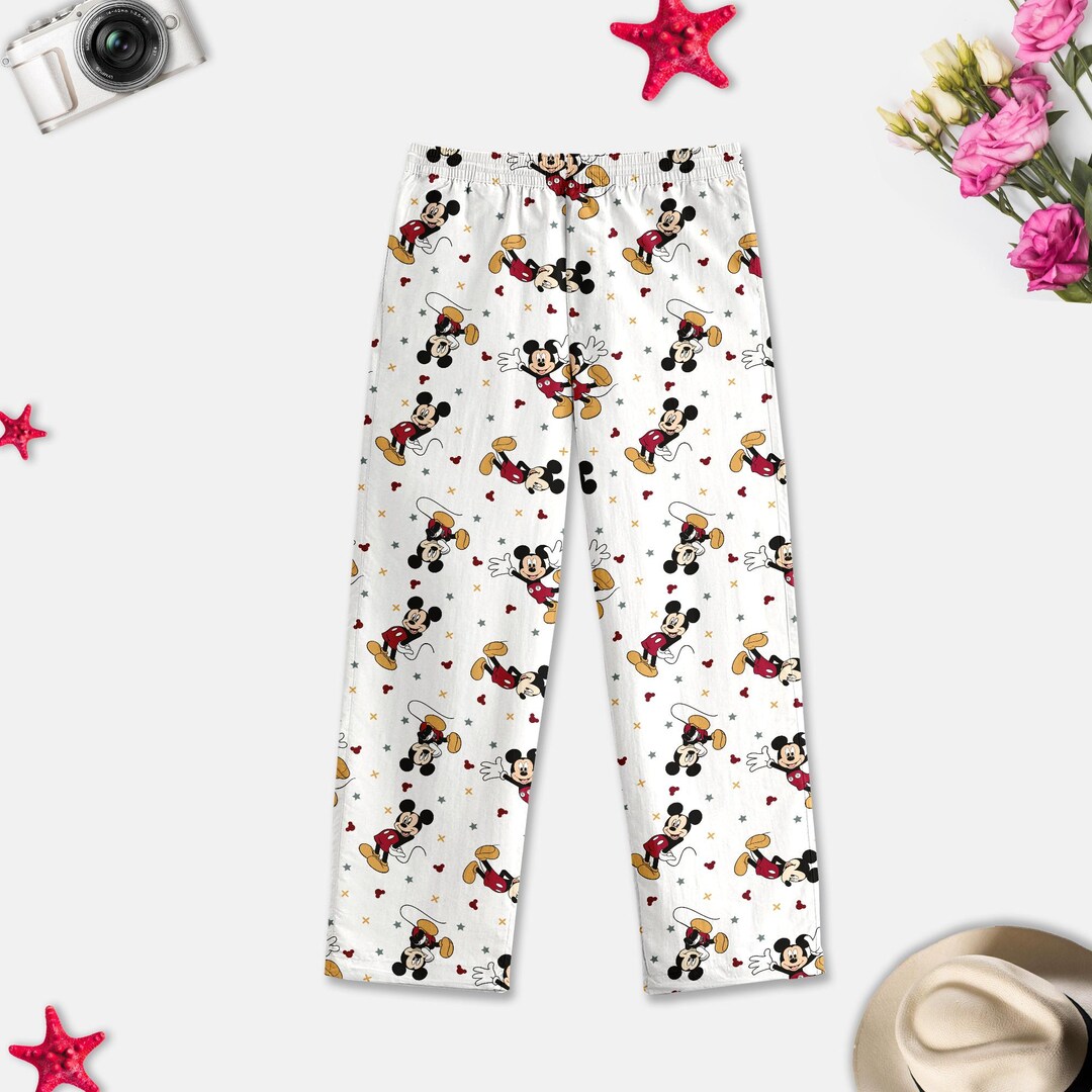 Mickey Mouse Pajamas Pants, Mickey Mouse Pajamas Set, Mouse Cartoon ...
