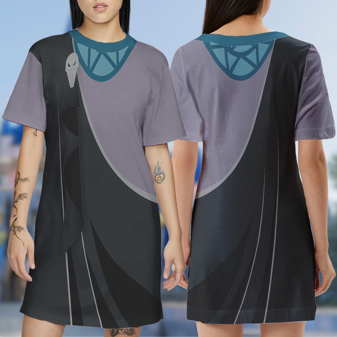 Hades Hercules T-shirt Dress, Hercules Movie T-shirt Dress, Hades ...