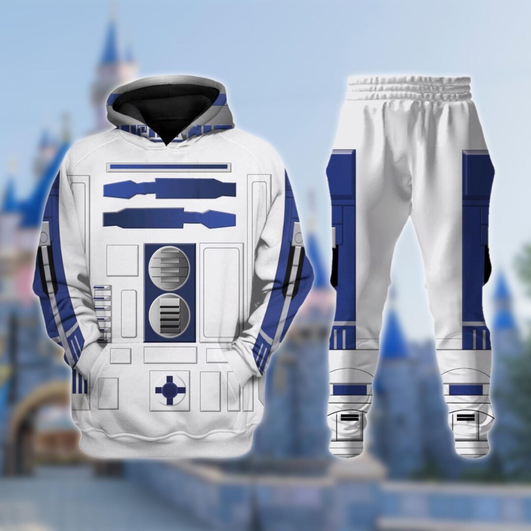 R2 D2 Costume T-shirt, Tracksuit 3D Printed Sweatshirt, Star Wars ...