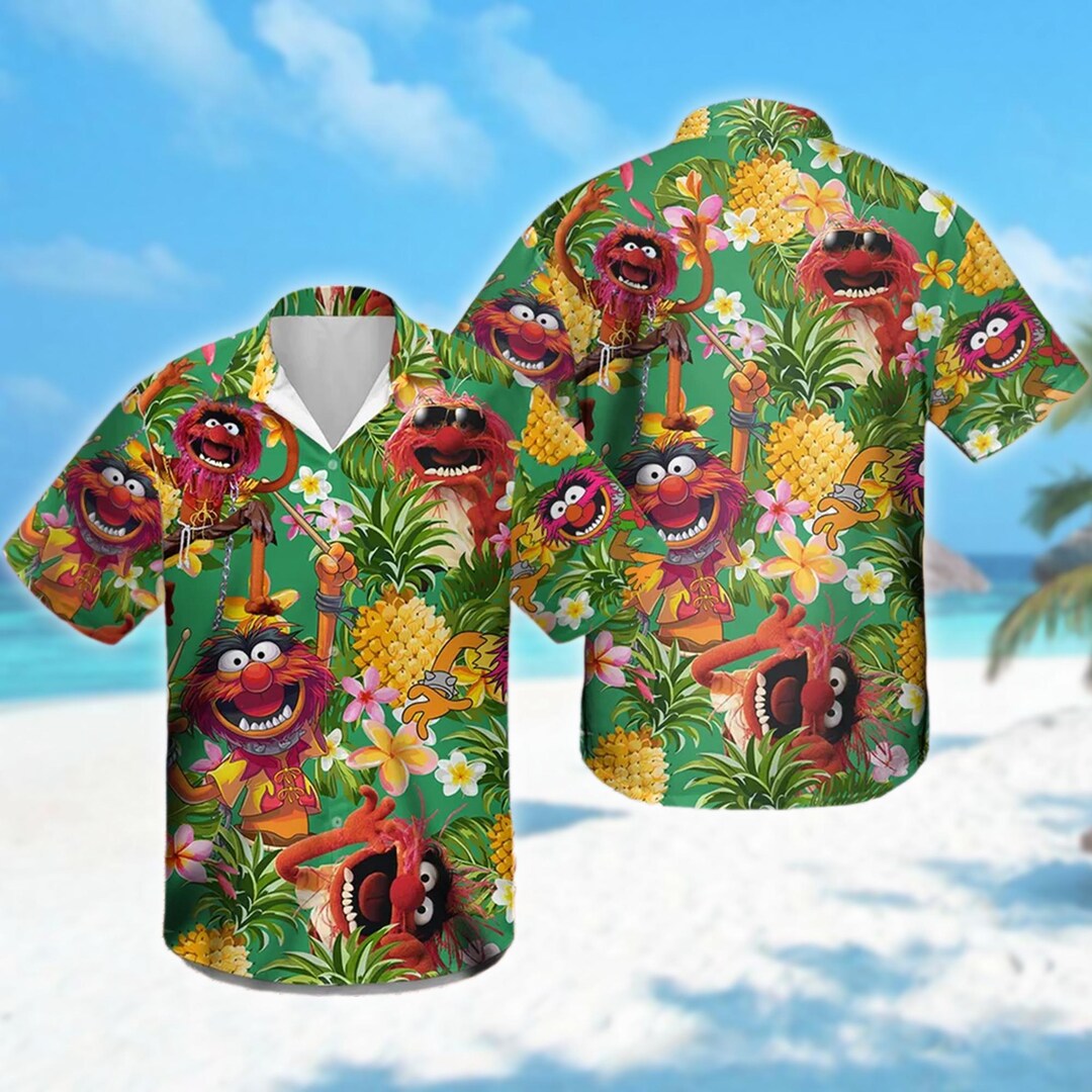 The Muppet Animal Hawaiian Shirt, Pineapple Tropical Hawaii Shirt ...