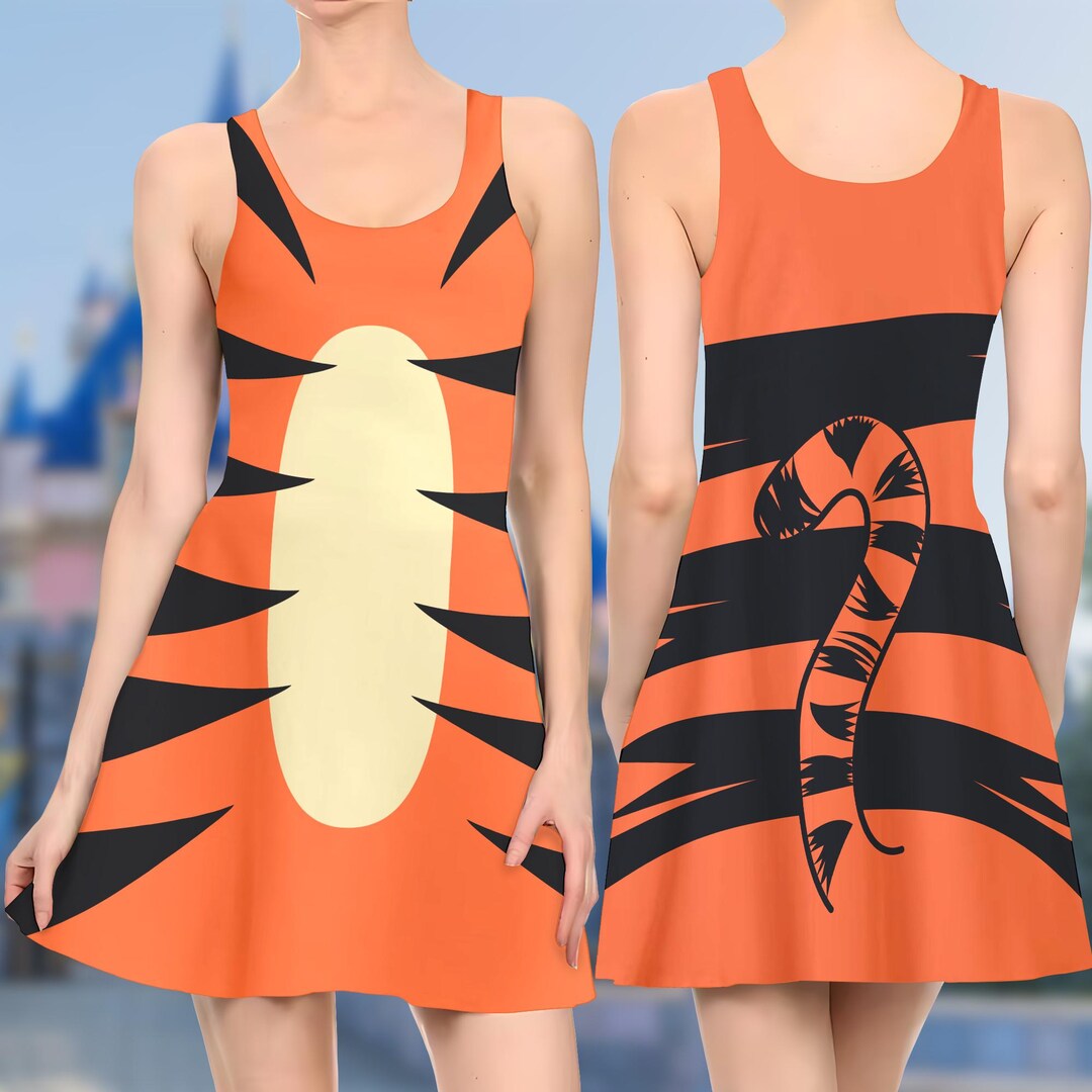 Tigger Winnie the Pooh 3D Cosplay Costume Skater Dress, Winnie the Pooh ...