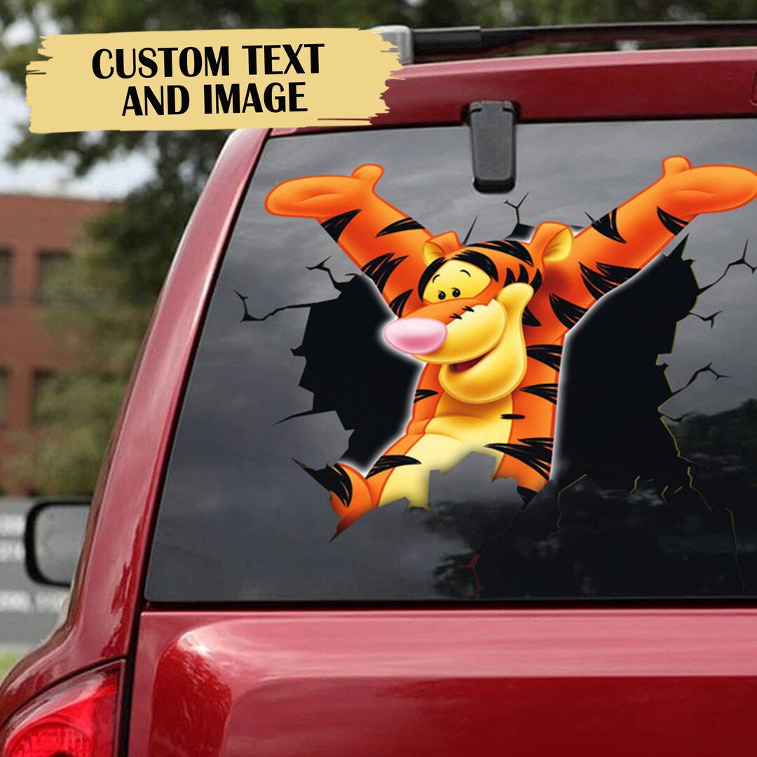 Winnie the Pooh Sticker, Tigger Car Sticker, Tigger Vinyl Decal ...