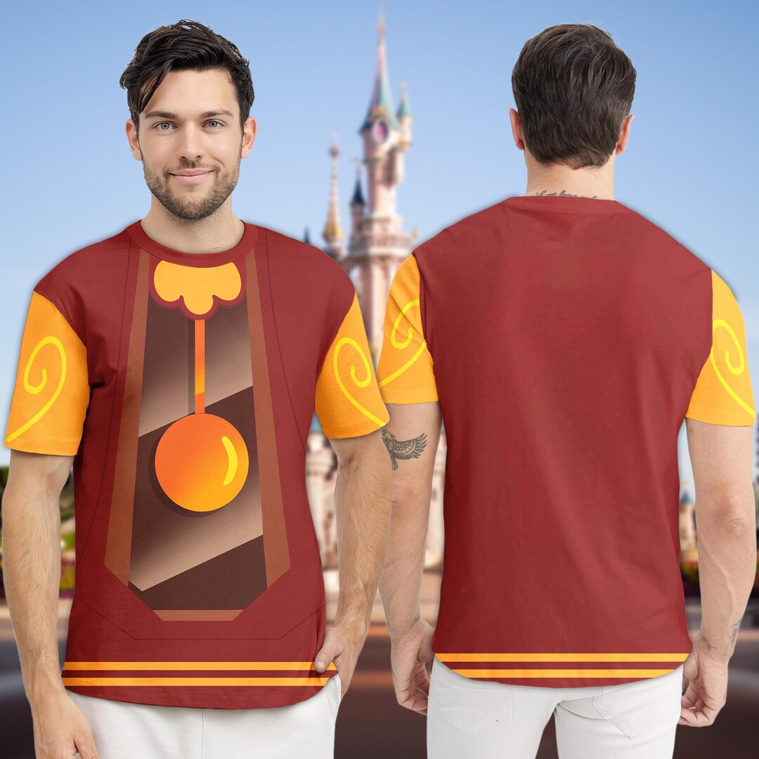 Cogsworth Costume T-shirt, Beauty and the Beast Halloween Cosplay ...