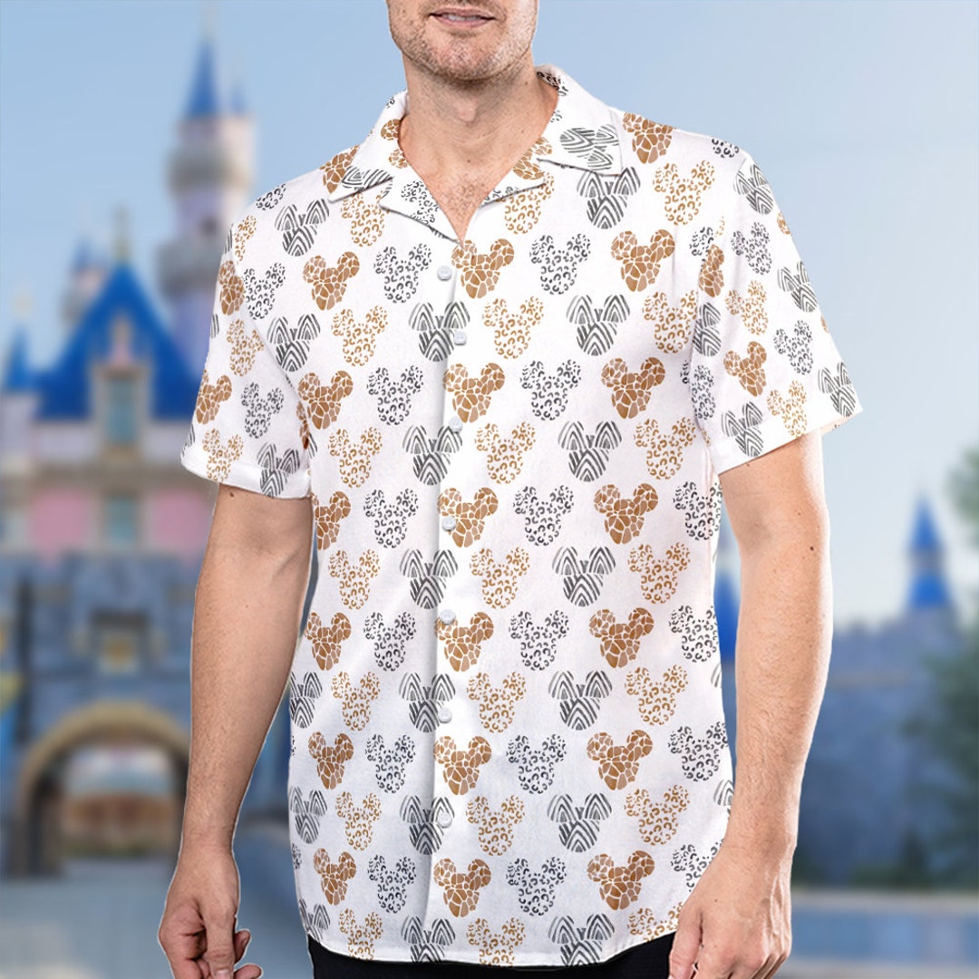 Mouse Movie Hawaii Beach Shirt, Mouse Button up Shirt, Cartoon Hawaiian ...