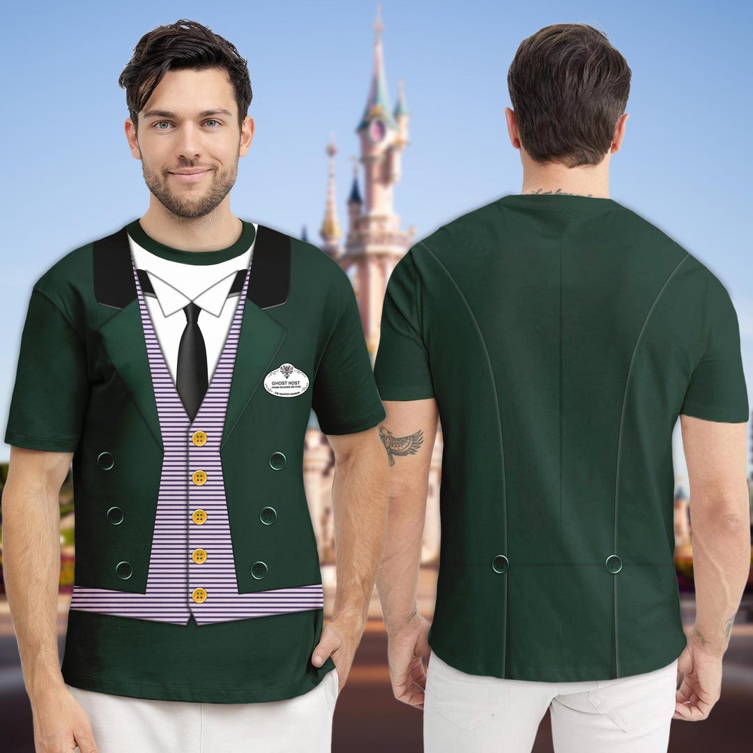 Haunted Men Butler Shirt, Haunted Mansion Halloween Costume for Family ...