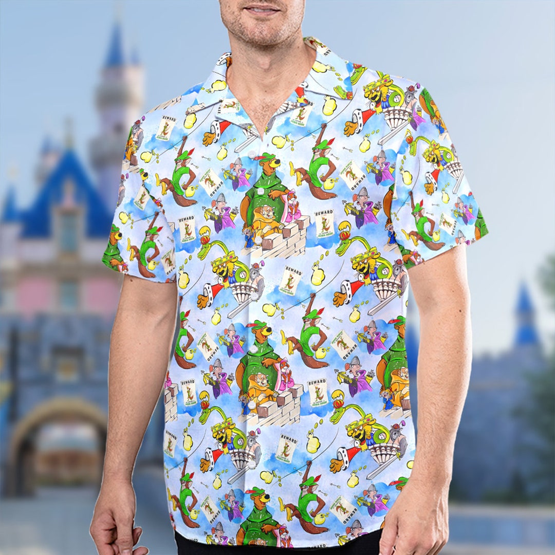 Chibi Characters Hawaii Beach Shirt, Adventure Movie Button up Shirt ...