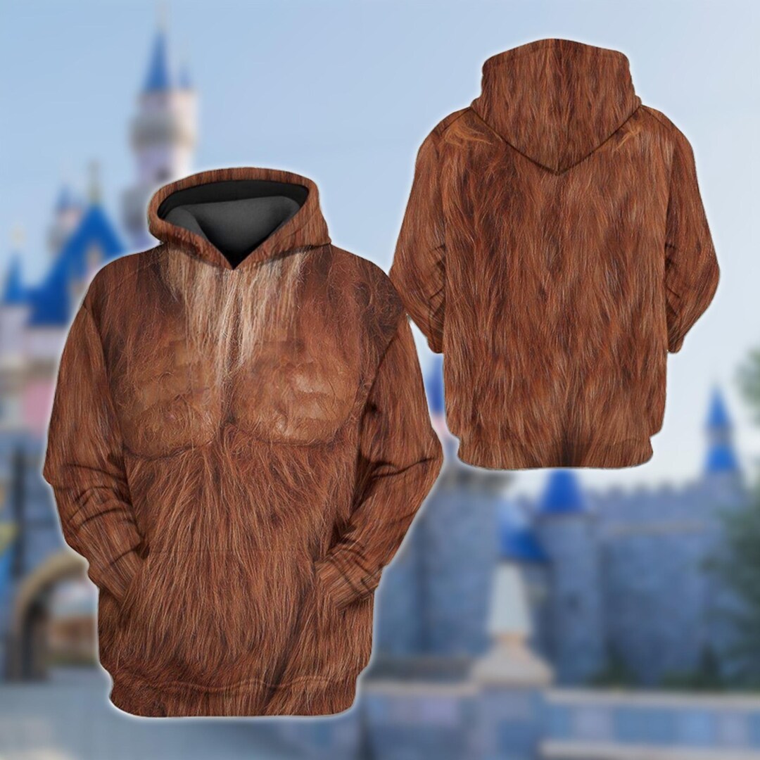 Bigfoot Monster Costume Hoodie, Bigfoot Character Cosplay Costume ...