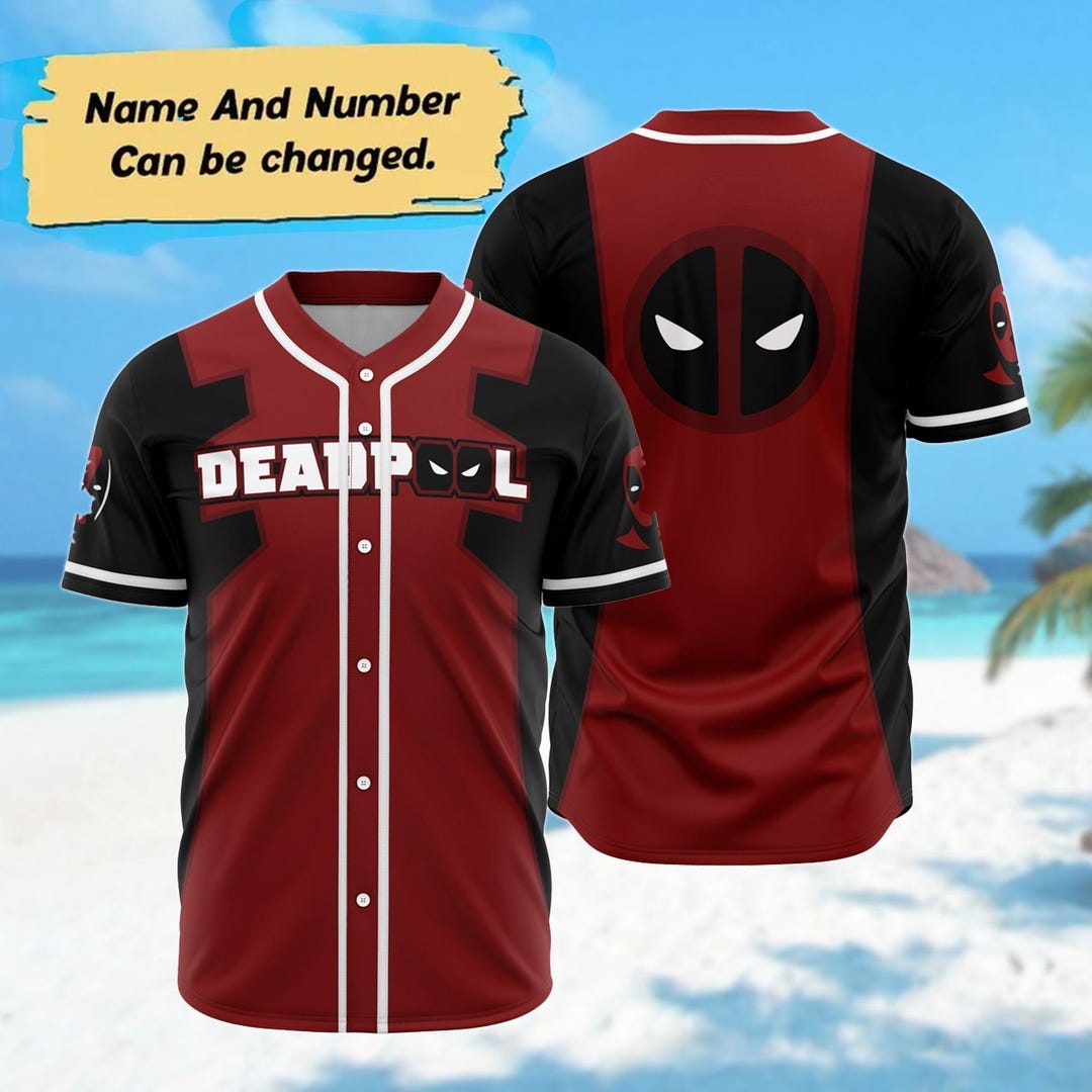 Personalize Deadpool Baseball Jersey, Deadpool Superhero Sport Team ...