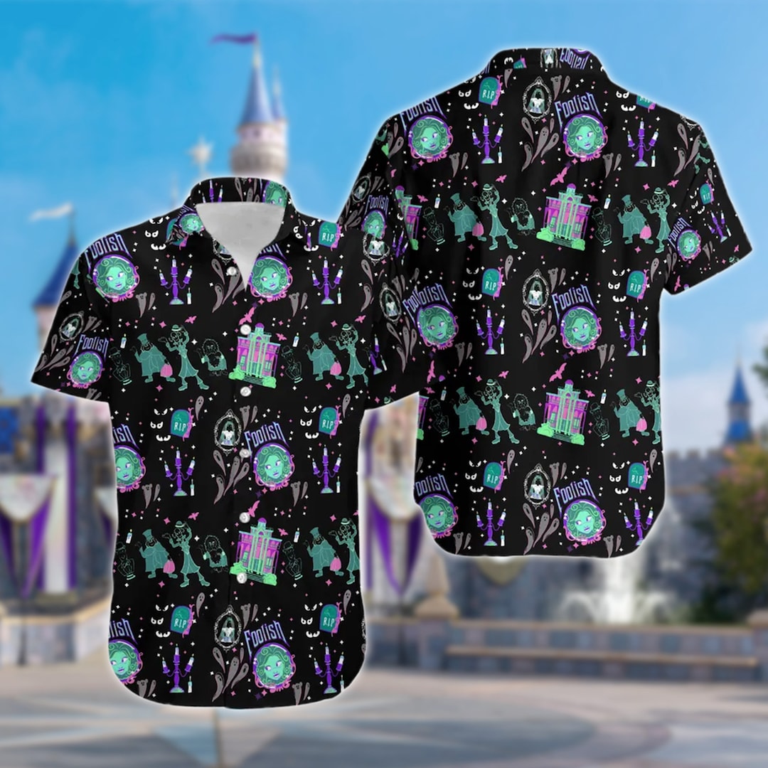 Haunted Mansion Hawaiian Shirt, Ghost Mansion Hawaii Shirt, Horror ...