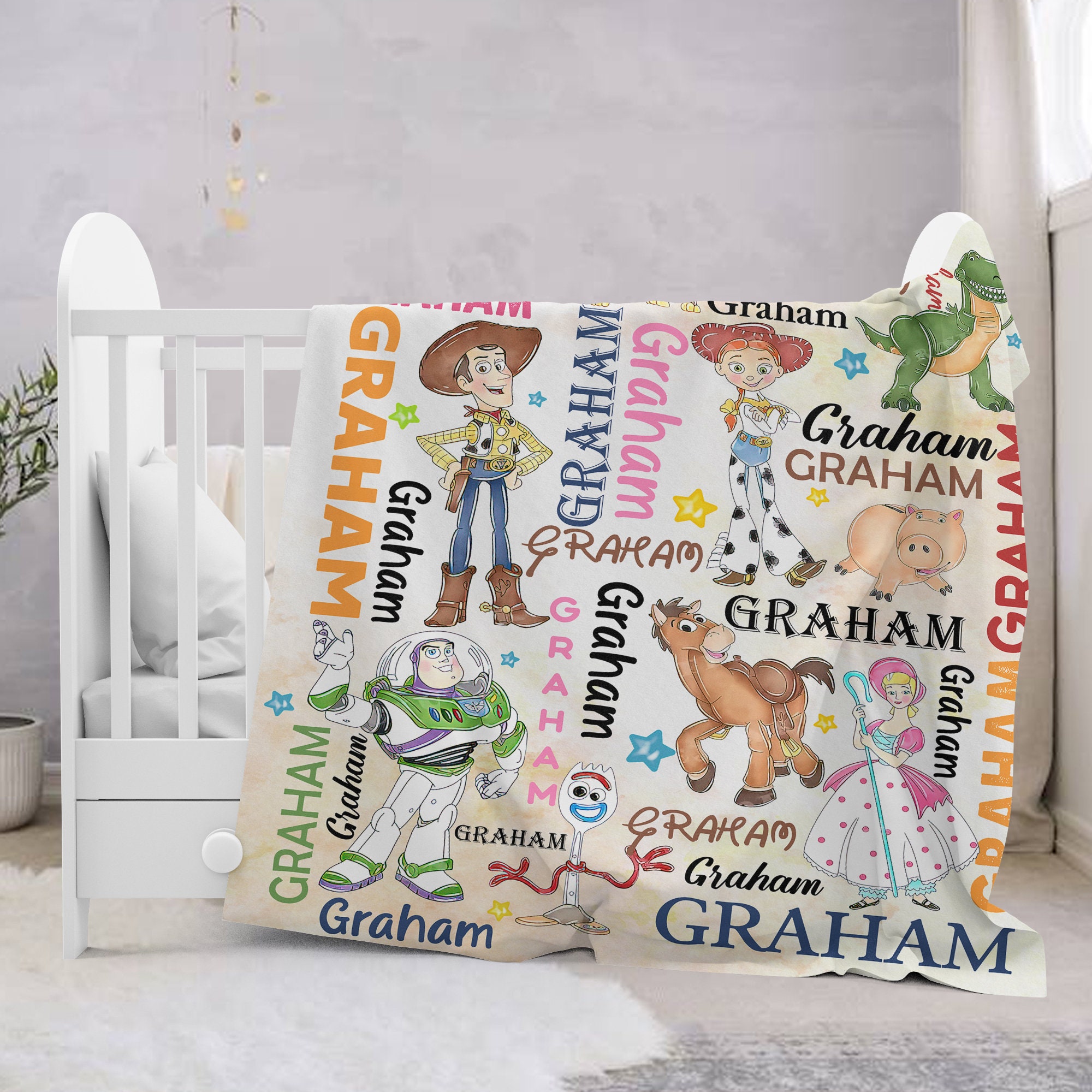 Personalized Toy Characters Blanket, Toy Movie Blanket, to Infinity ...