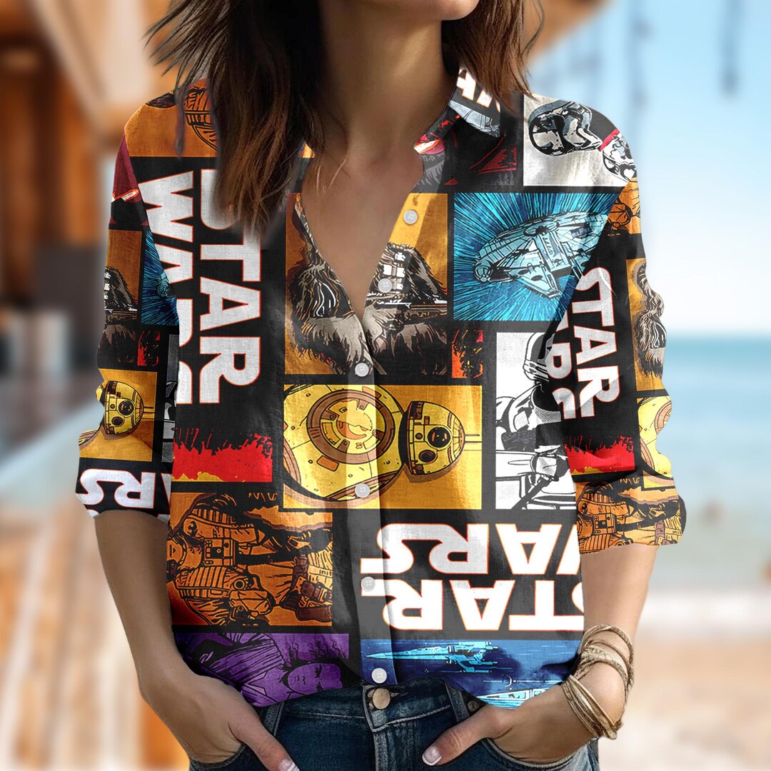 Star Wars Women Casual Shirt, Marvel Stormtrooper Women Blouses Shirt ...