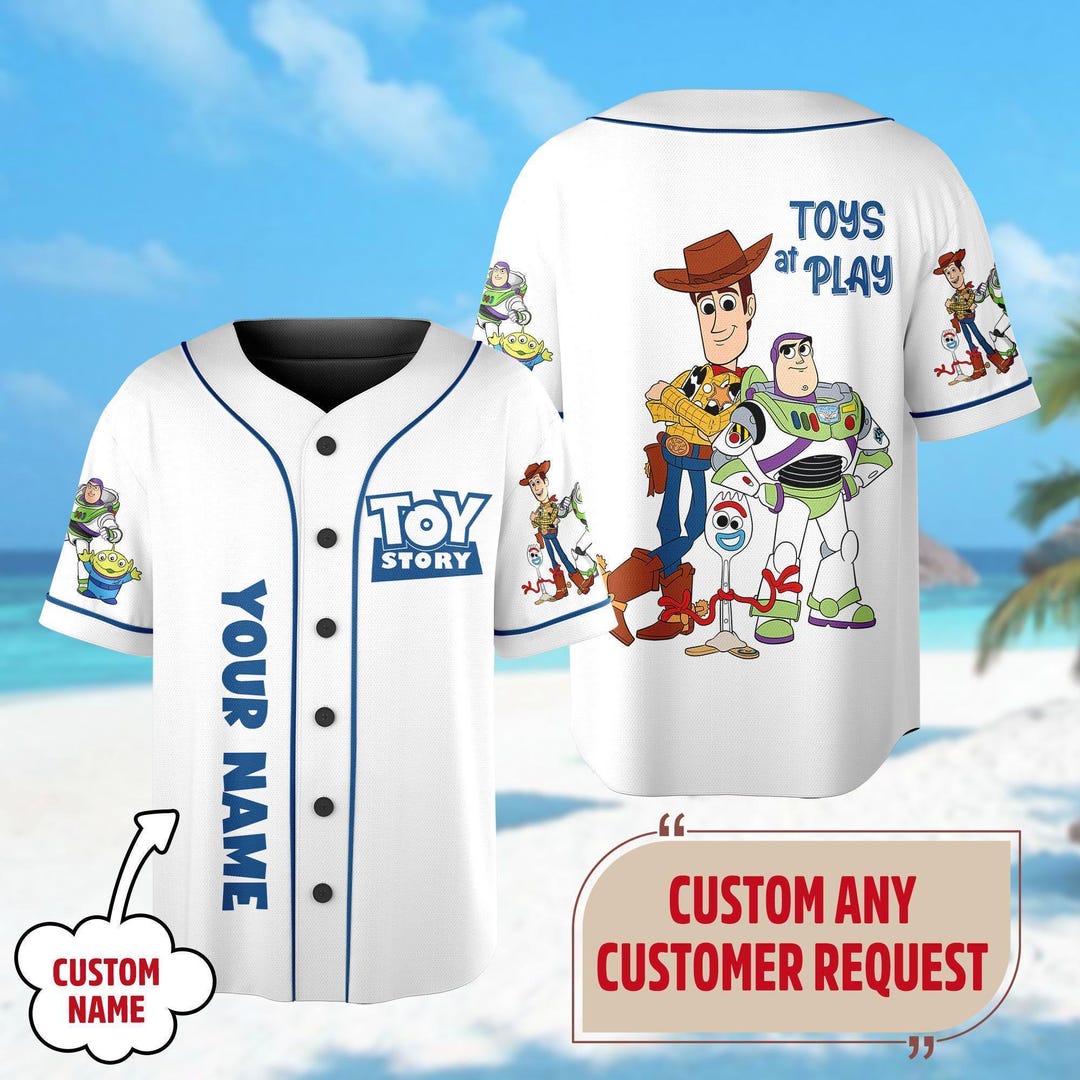 Custom Disney Toy Story Baseball Jersey Team, Toy Story Basketball ...
