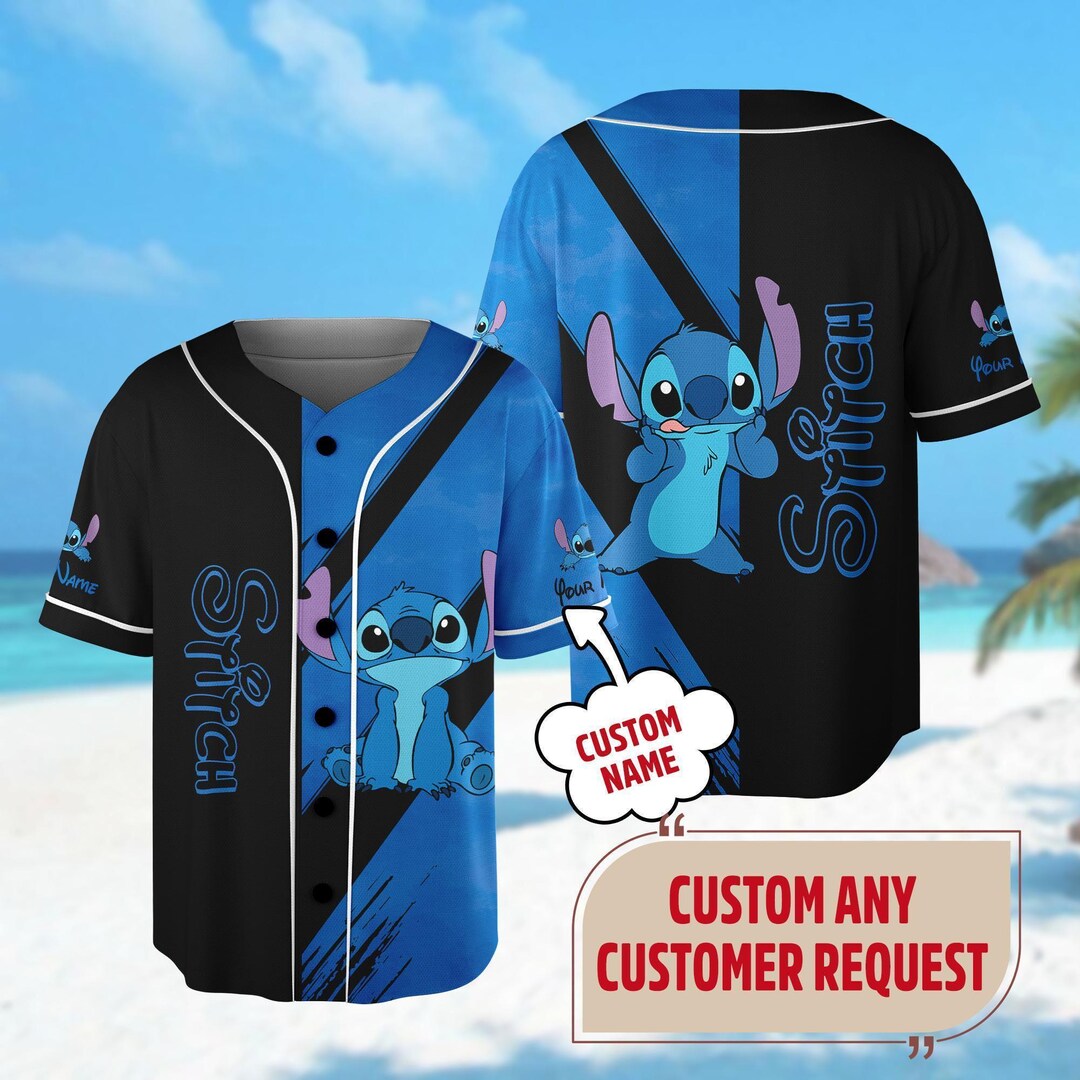 Custom Stitch Baseball Jersey, Stitch Baseball Jersey Team, Stitch ...