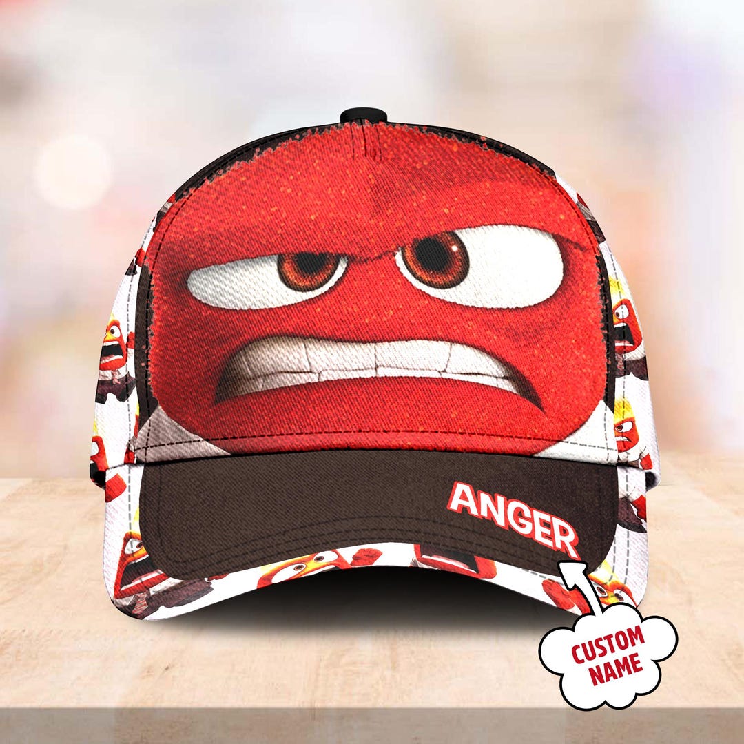 Anger Emotion Character Classic Cap, Inside Out Cartoon Character ...
