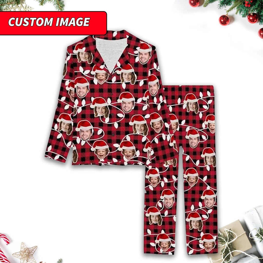 Custom Pajamas for Family, Custom Photo Pyjamas, Custom Photo Pajamas ...