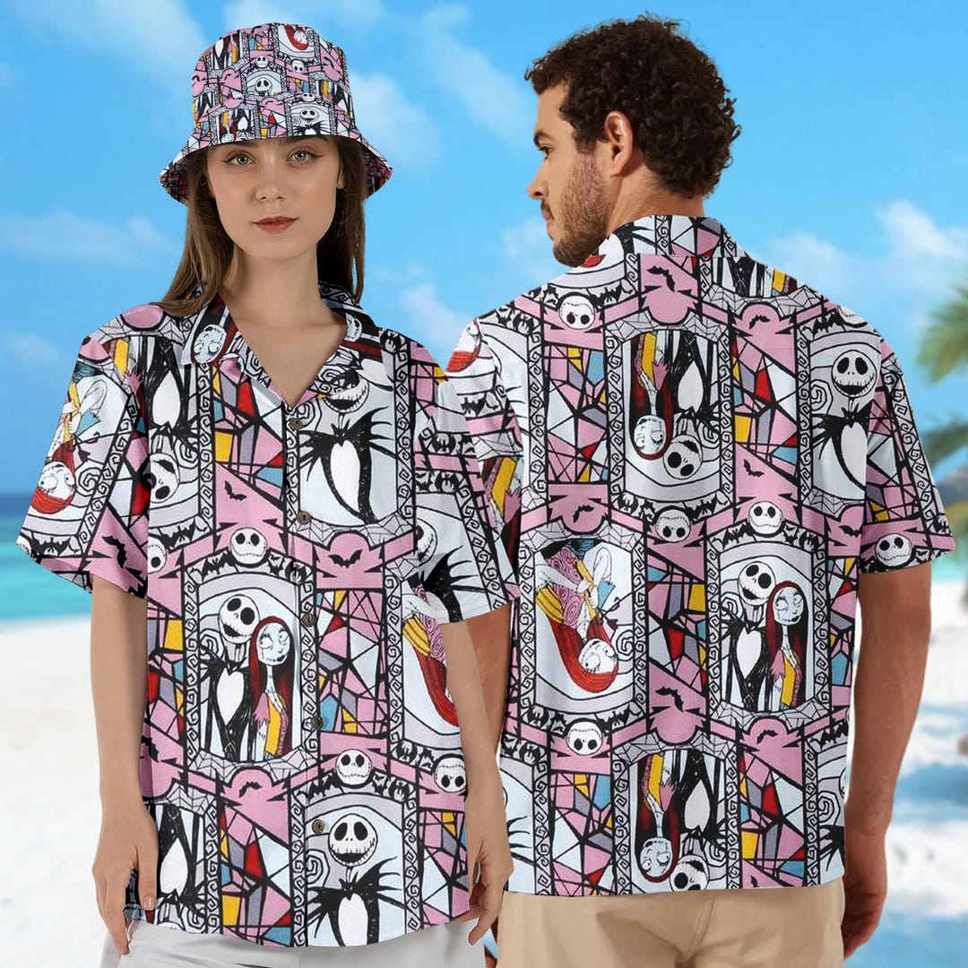 The Nightmare Before Christmas Hawaiian Shirt, Sally Doll Jack ...