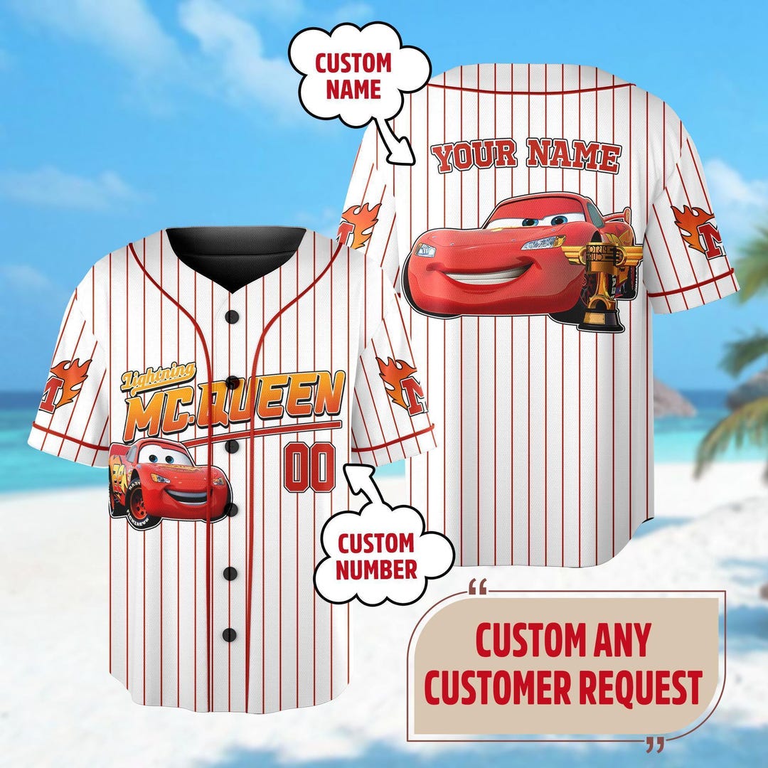Personalized Lightning Mcqueen Shirt, Funny Lightning Cars Character ...