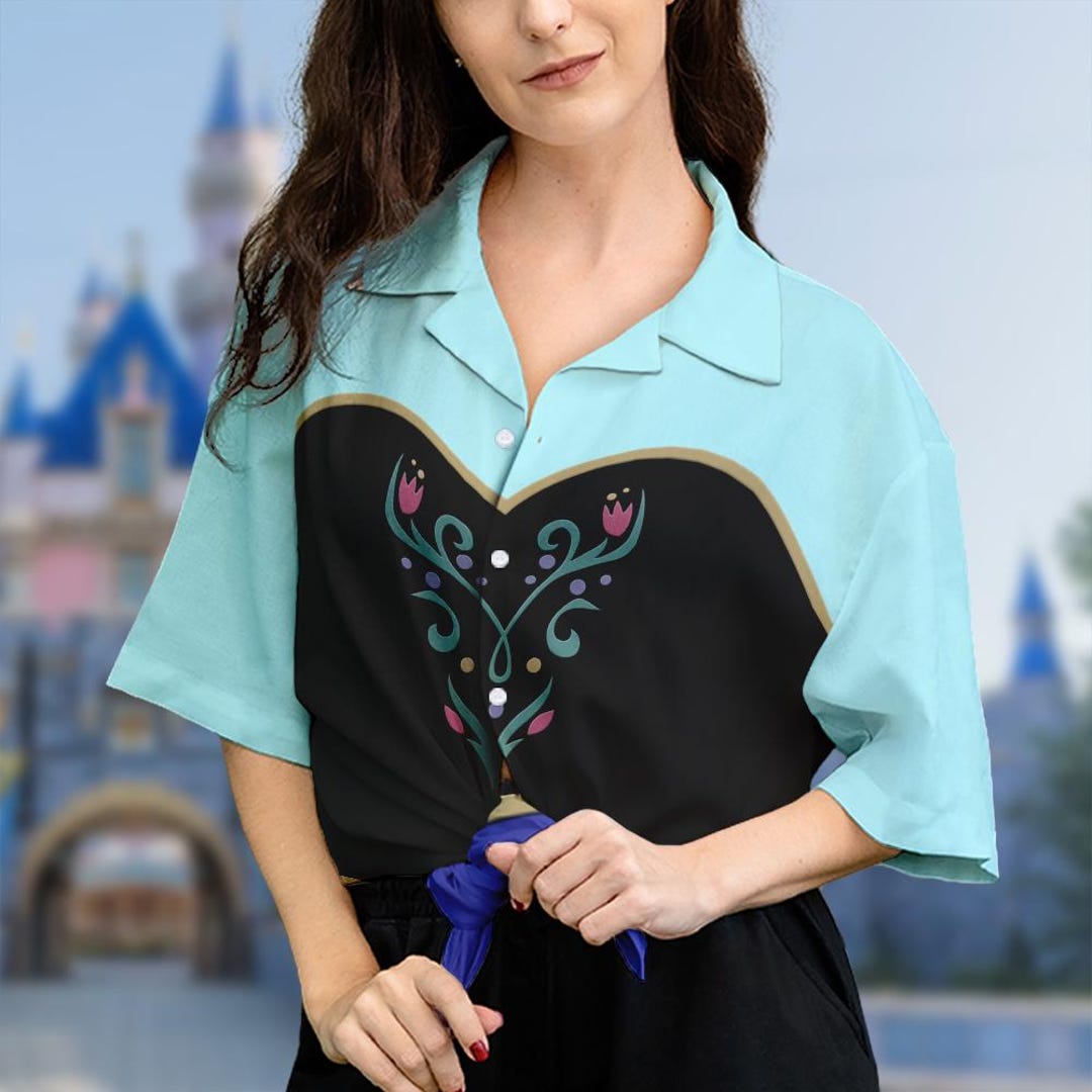 Frozen Anna Hawaii Shirt, Princess Anna Cosplay Costume All Over Print ...