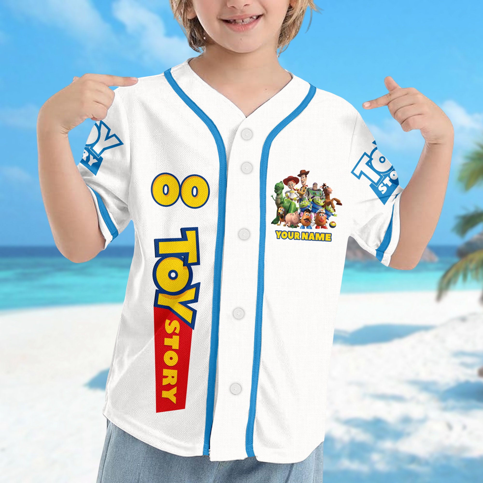 Custom Toy Story Baseball Jersey, Sheriff Woody Buzz Lightyear ...