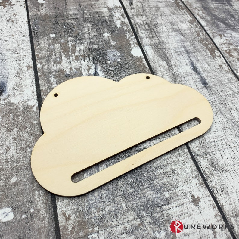 Wooden Craft Blanks, Macrame Cloud Paint Your Own, Bunting, Macrame ...