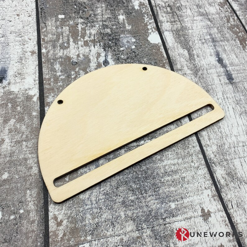 Wooden Craft Blanks, Macrame Half Disc Paint Your Own, Bunting, Macrame ...