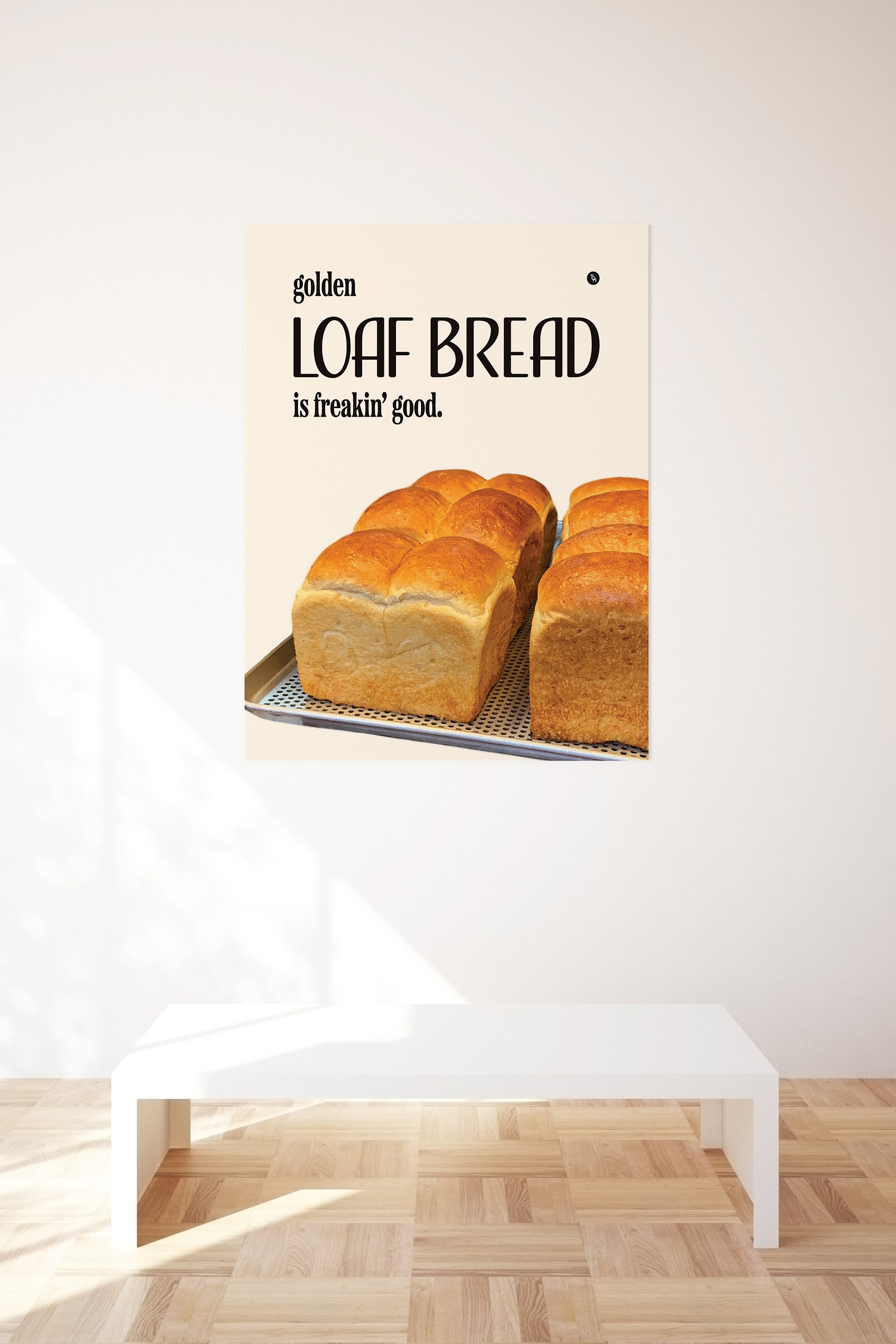 Loaf Bread Poster, Dessert Poster, Printable Wall Art, Digital Posters ...