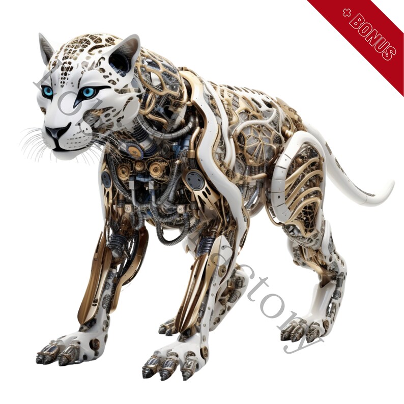 Futuristic Robot Animal Cliparts Bundle PNG 91 - Etsy