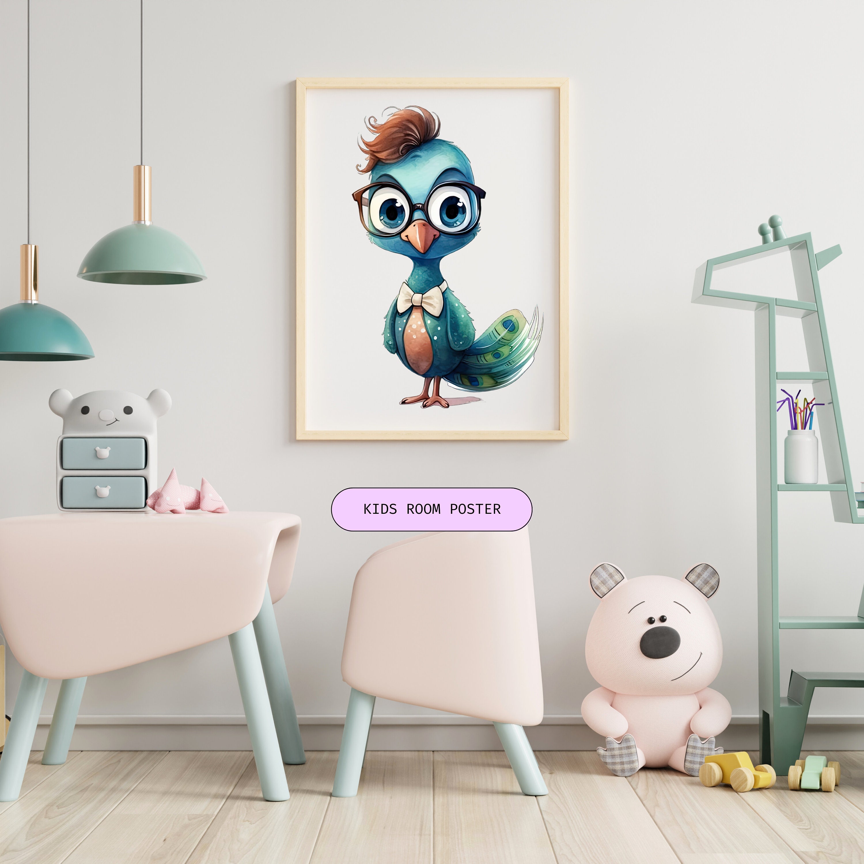 Watercolor Baby Peacock Cliparts Bundle, PNG, 24 Illustrations, Baby ...