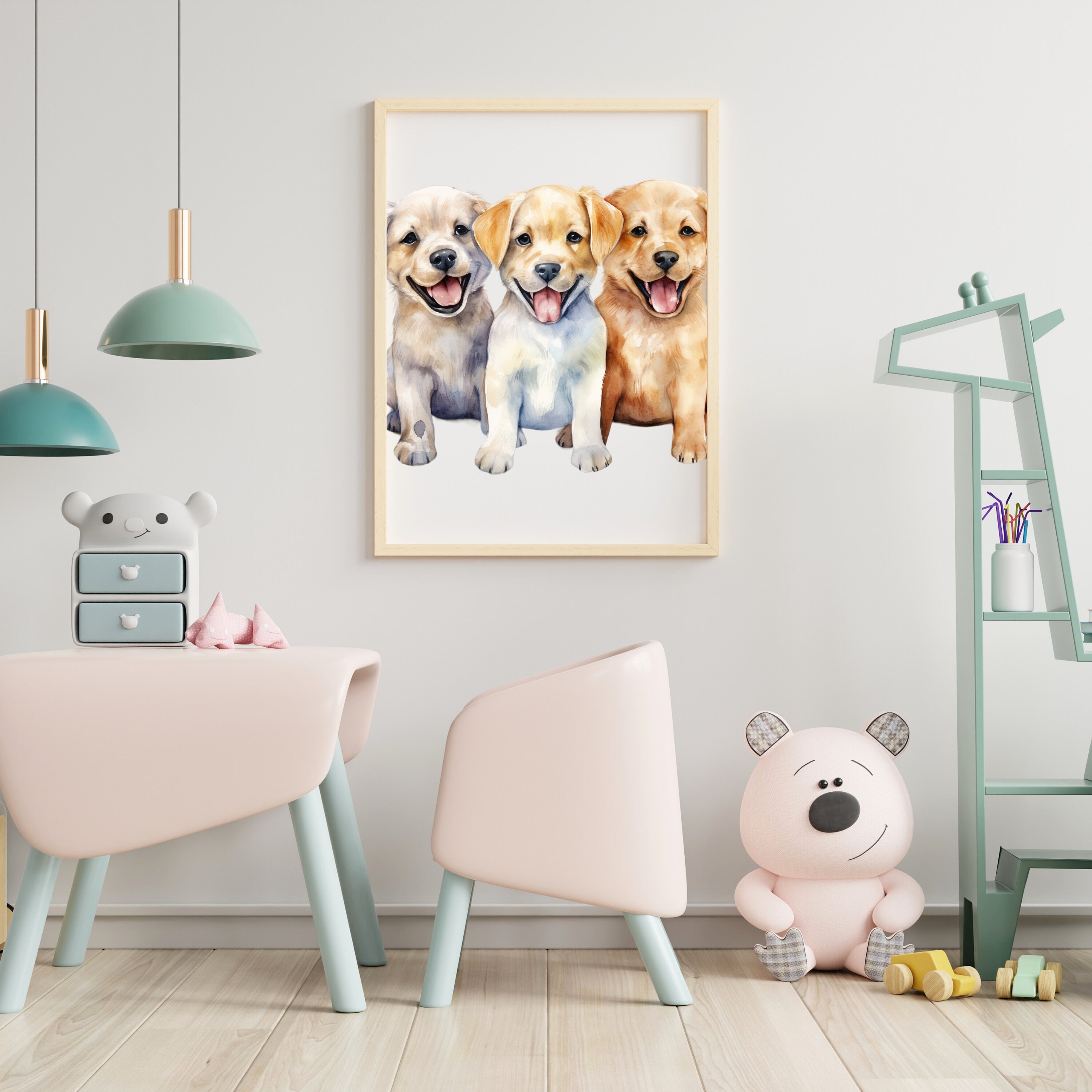 Watercolor Baby Labrador Cliparts Bundle PNG 60 - Etsy