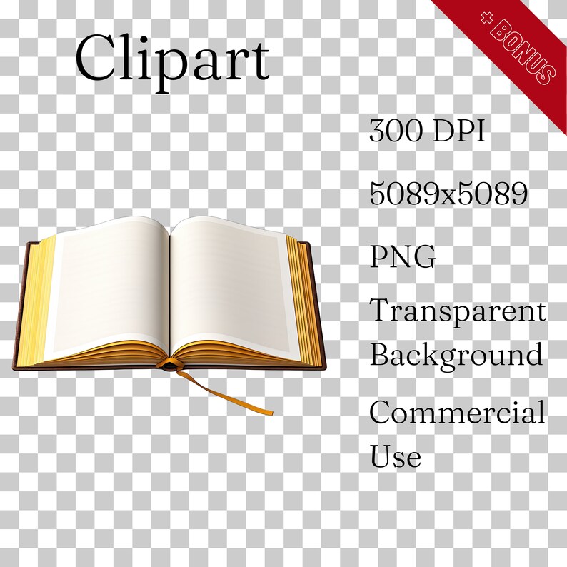 Watercolor Open Book Cliparts Bundle, PNG, 40 Illustrations, Book ...