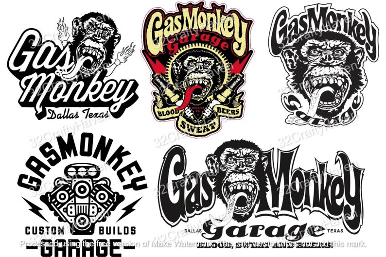 Gas Monkey Garage Logo Mega Bundle / Instant Download / Print Cut ...