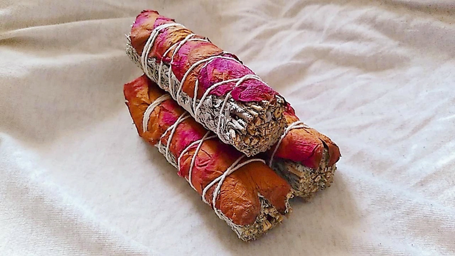 Sage and Rose Incense Sticks Blue Sage, Rose Petals, Smoke Cleansing, Pagan, Wiccan, Smudge ...