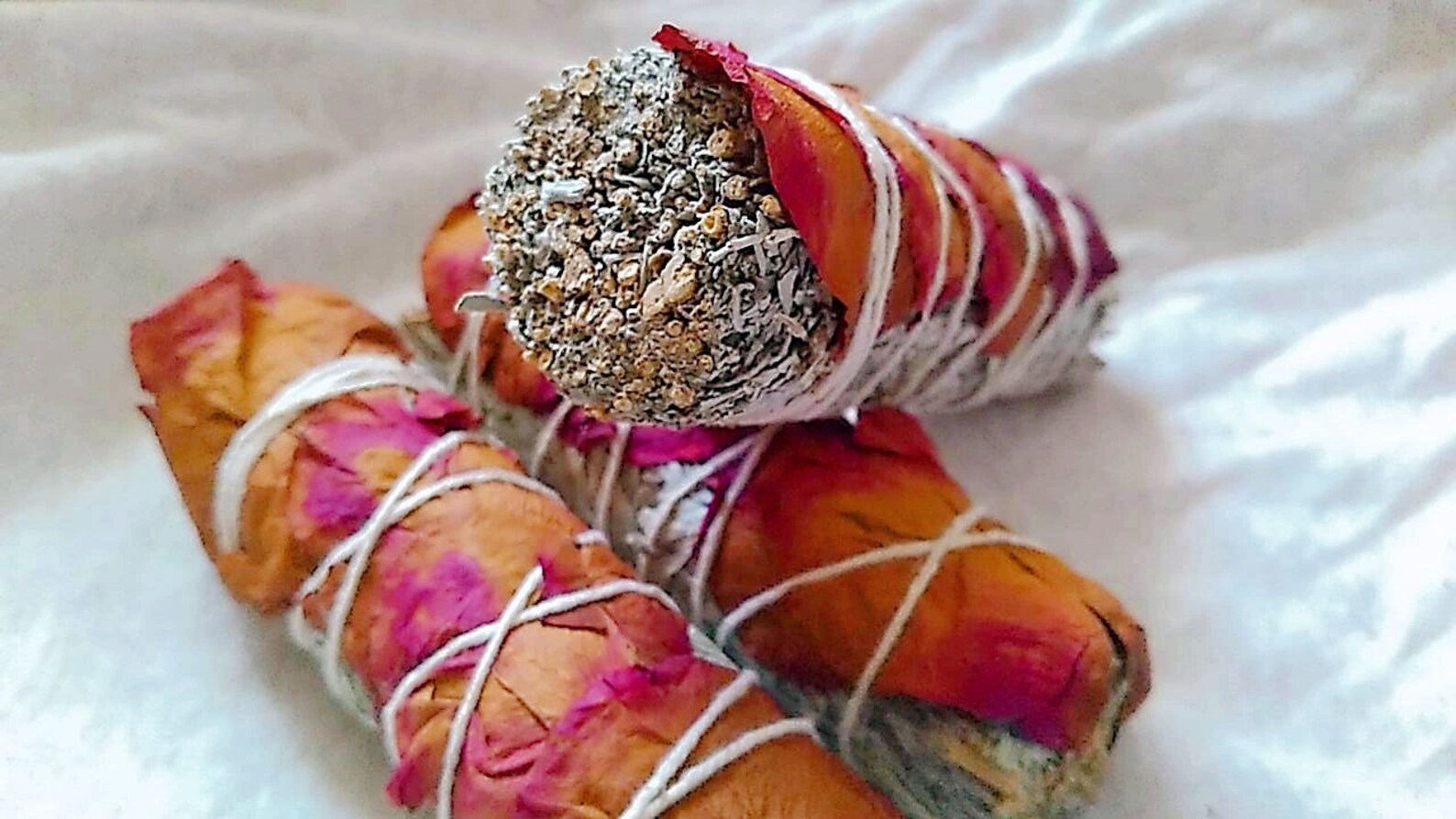 Sage and Rose Incense Sticks Blue Sage, Rose Petals, Smoke Cleansing, Pagan, Wiccan, Smudge ...