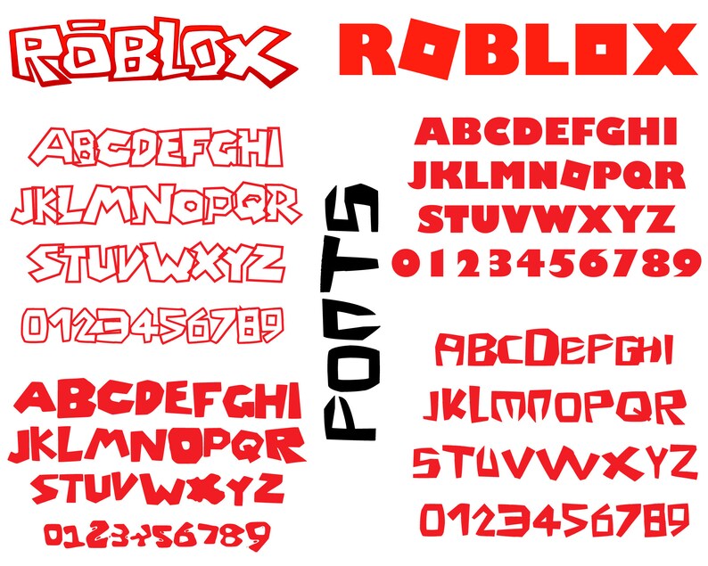 Roblox Font Roblox Svg Bundle Roblox Svg Roblox Roblox Boy - Etsy Ireland