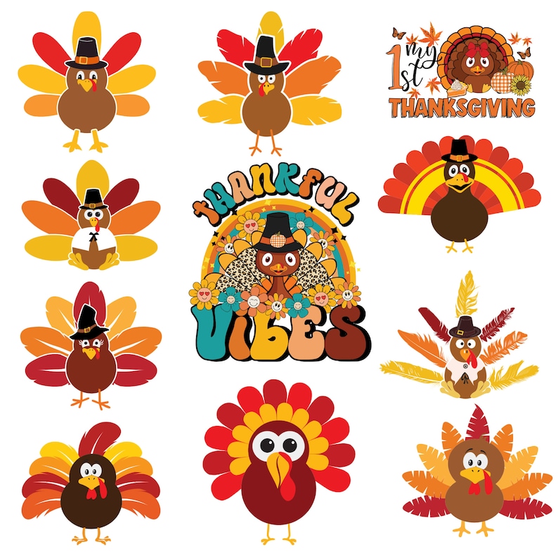 Turkey Svg Turkey Png Turky Face Svg Thanksgiving Clipart - Etsy
