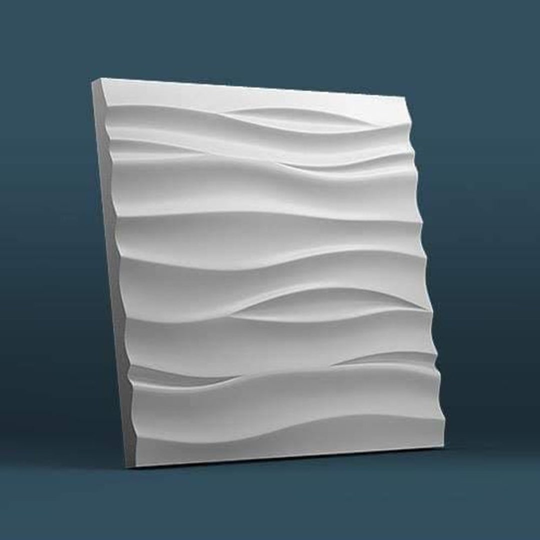Model mediterranean Wave 3D Wall Panel - Etsy