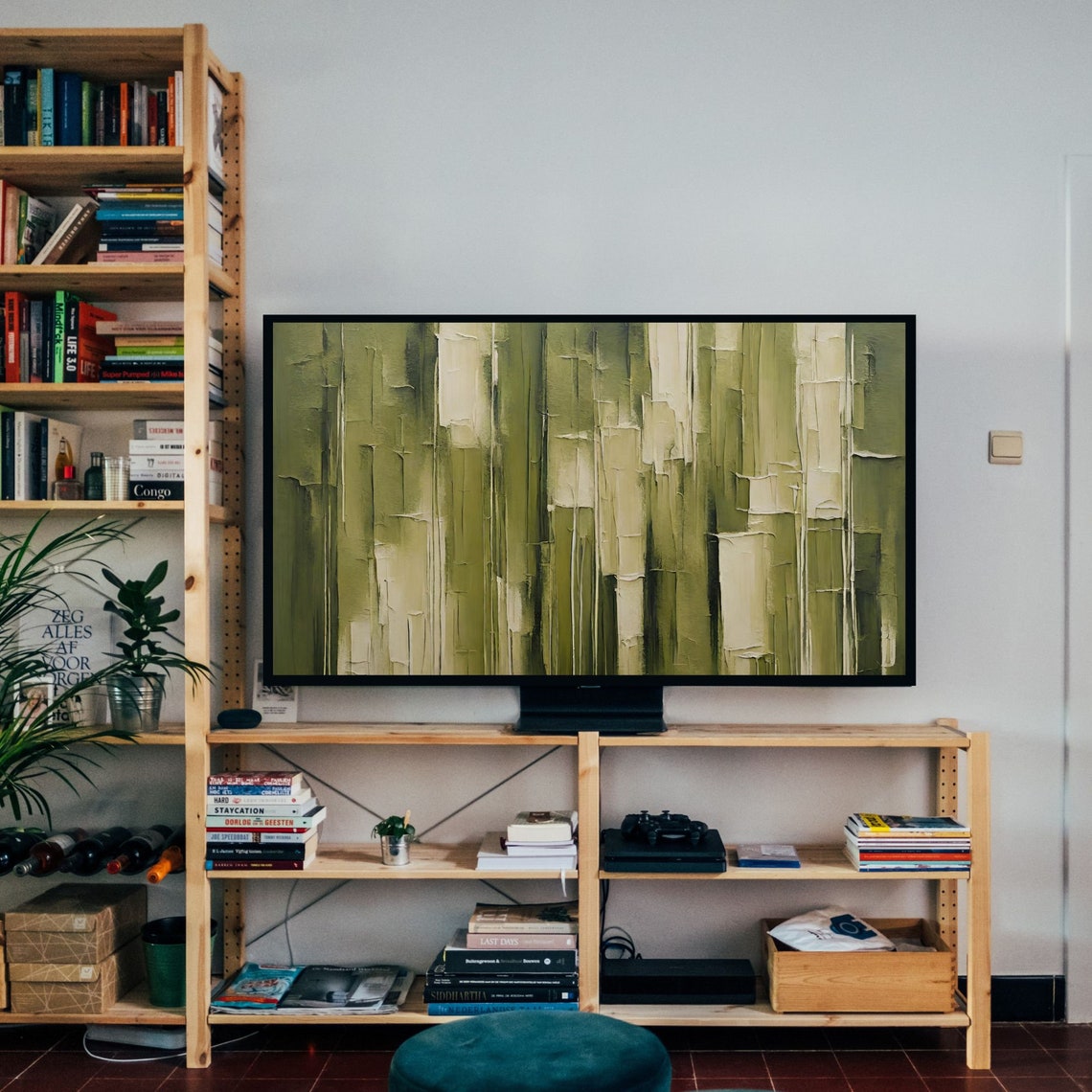 Texture Frame Tv Art Samsung Frame TV Art Modern Abstract Oil Painting ...