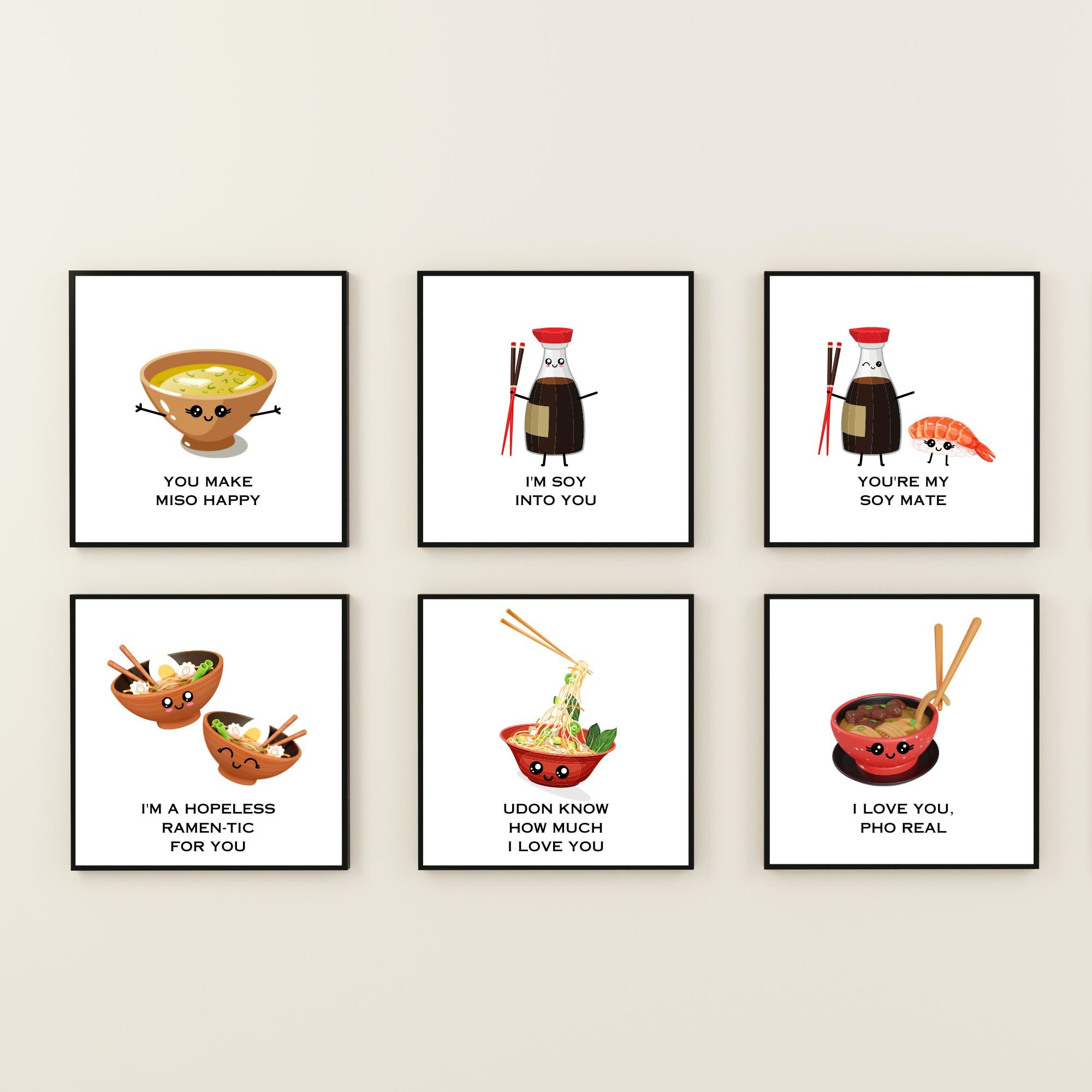 Asian Food Poster Food Print Funny Printable Housewarming Gift Kitchen ...