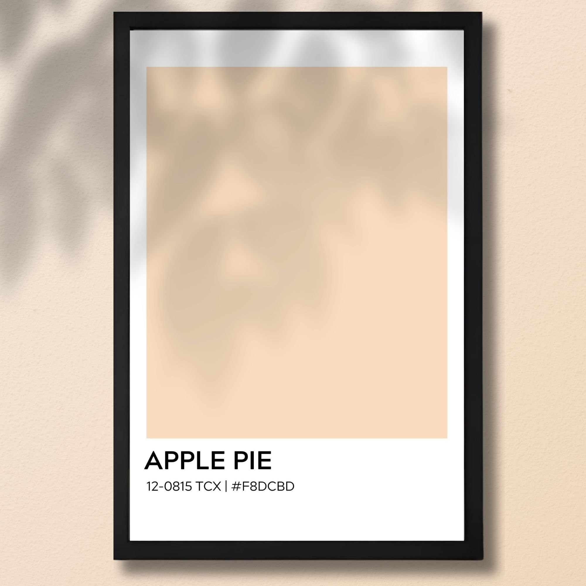 Pantone apple Pie Printable Fall Autumn Wall Art - Etsy