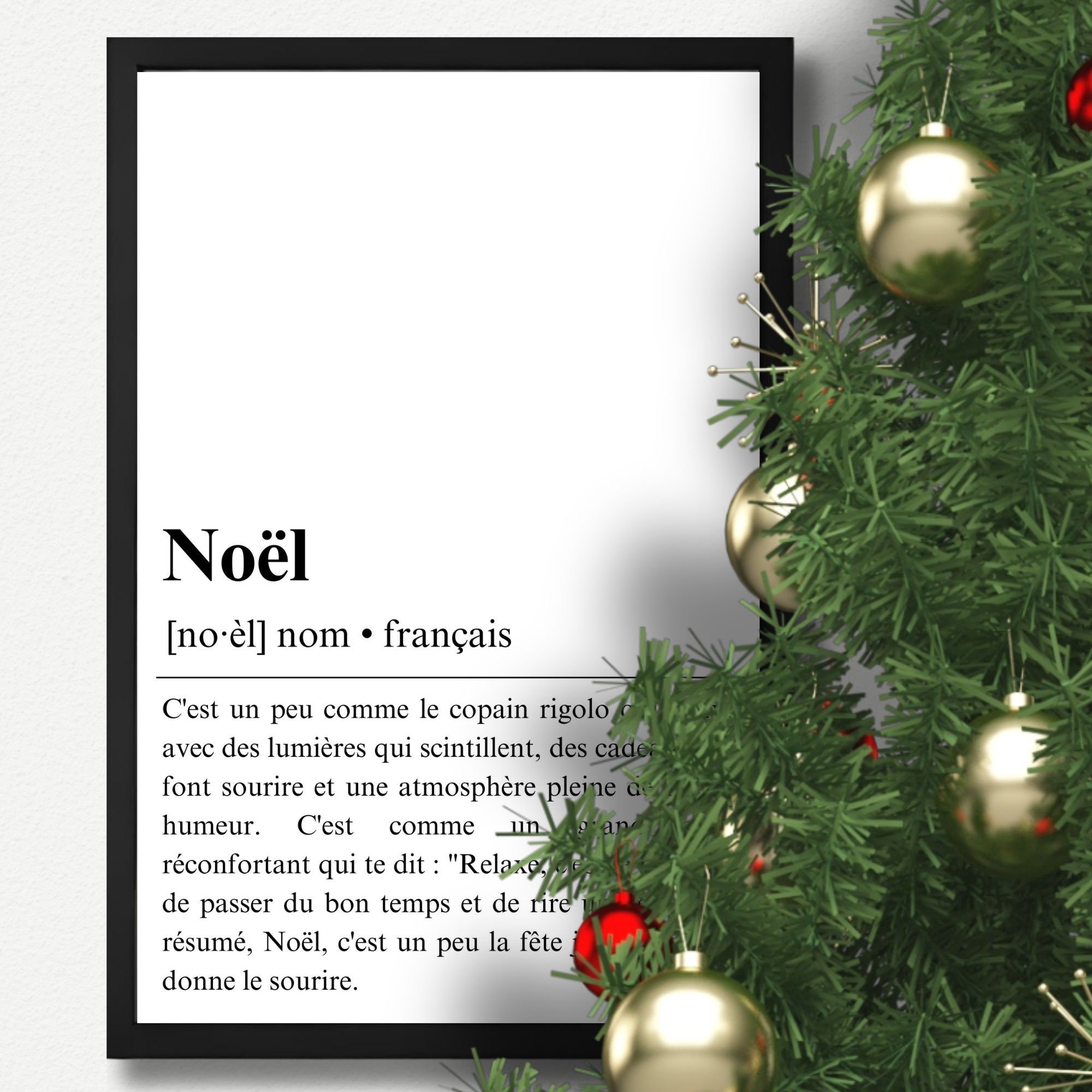 Affiche Imprimable Avec La Définition De Noël Noël En - Etsy Canada