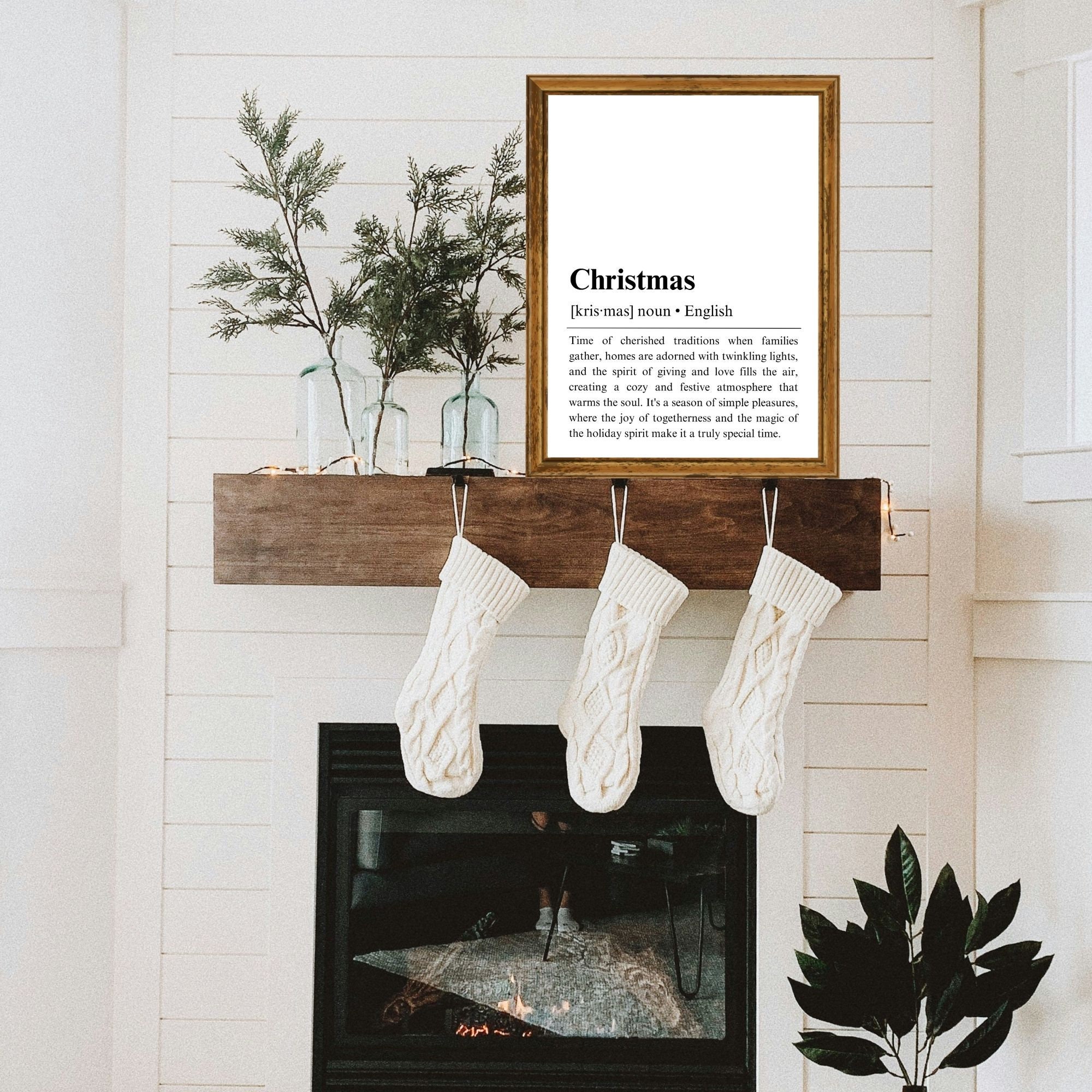 Christmas Definition Poster Printable Definition Sign - Etsy