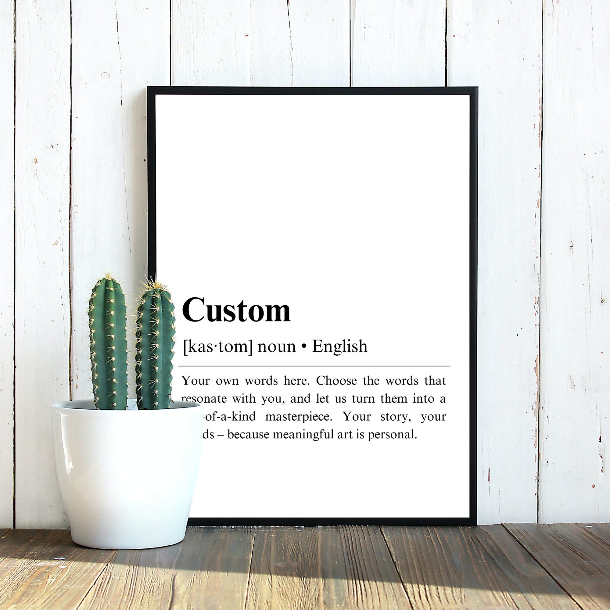 Custom Definition Print Dictionary Art Digital Download Custom