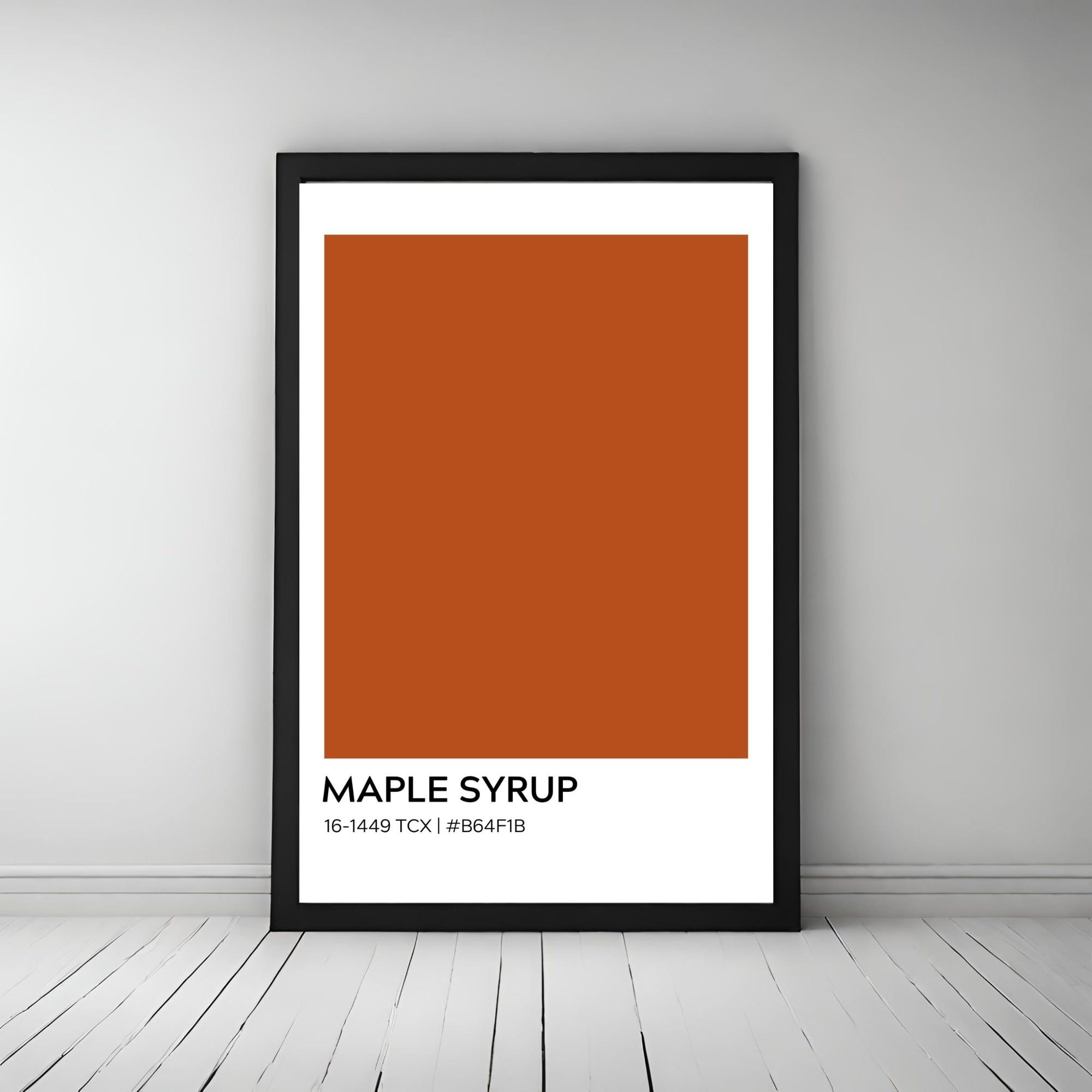 Pantone maple Syrup Printable Fall Autumn Wall - Etsy